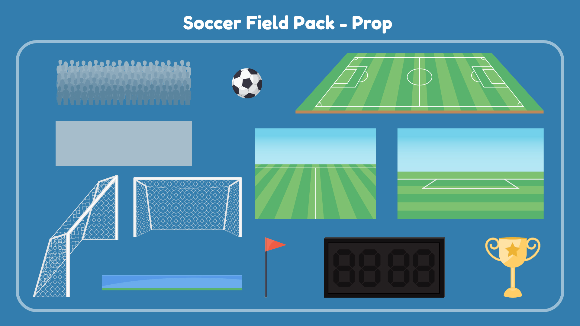 Soccer Field Pack - Cartoon Animator/Scene - Reallusion Content Store