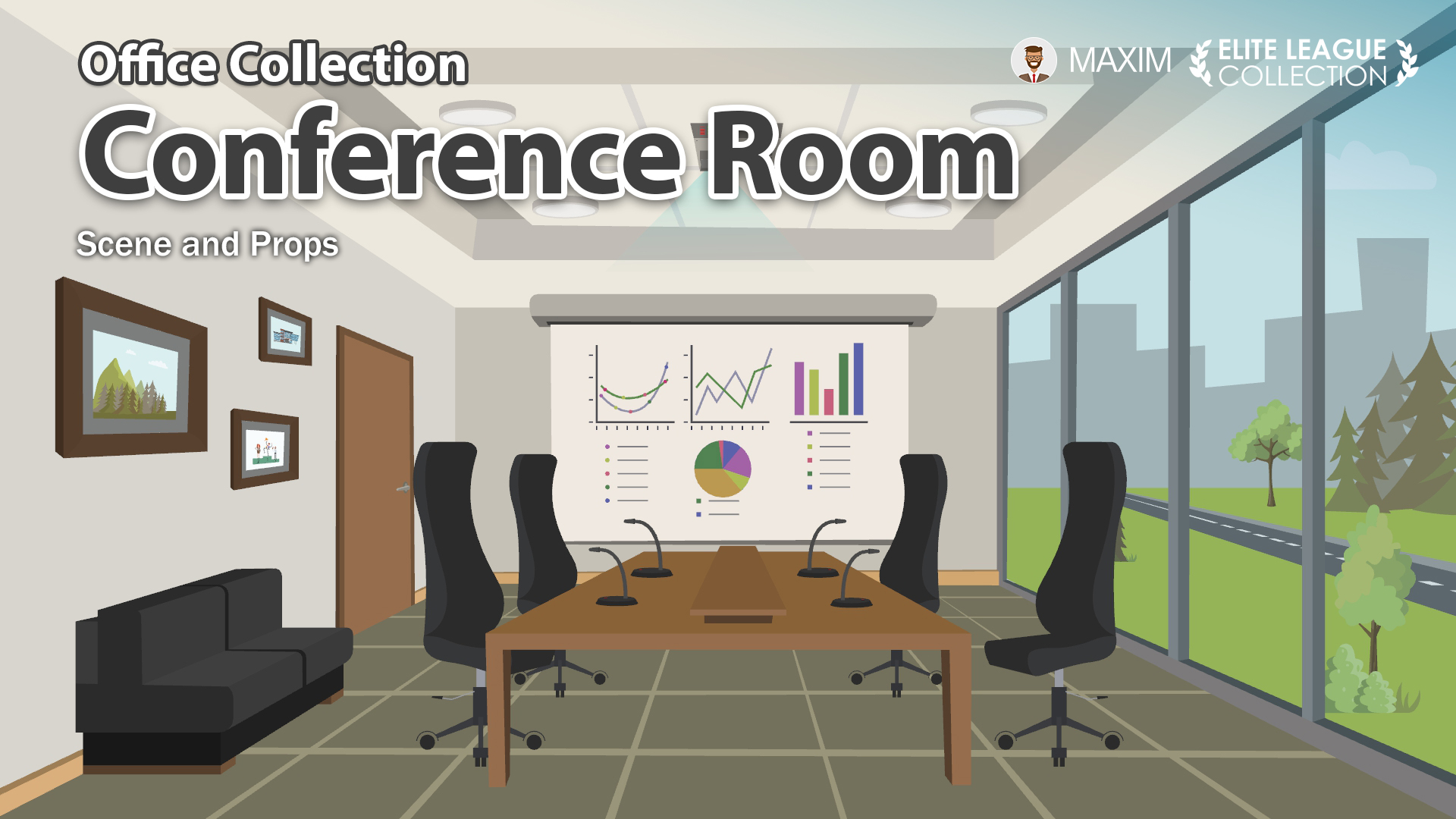 Office Collection - Conference Room - Cartoon Animator/Scene ...