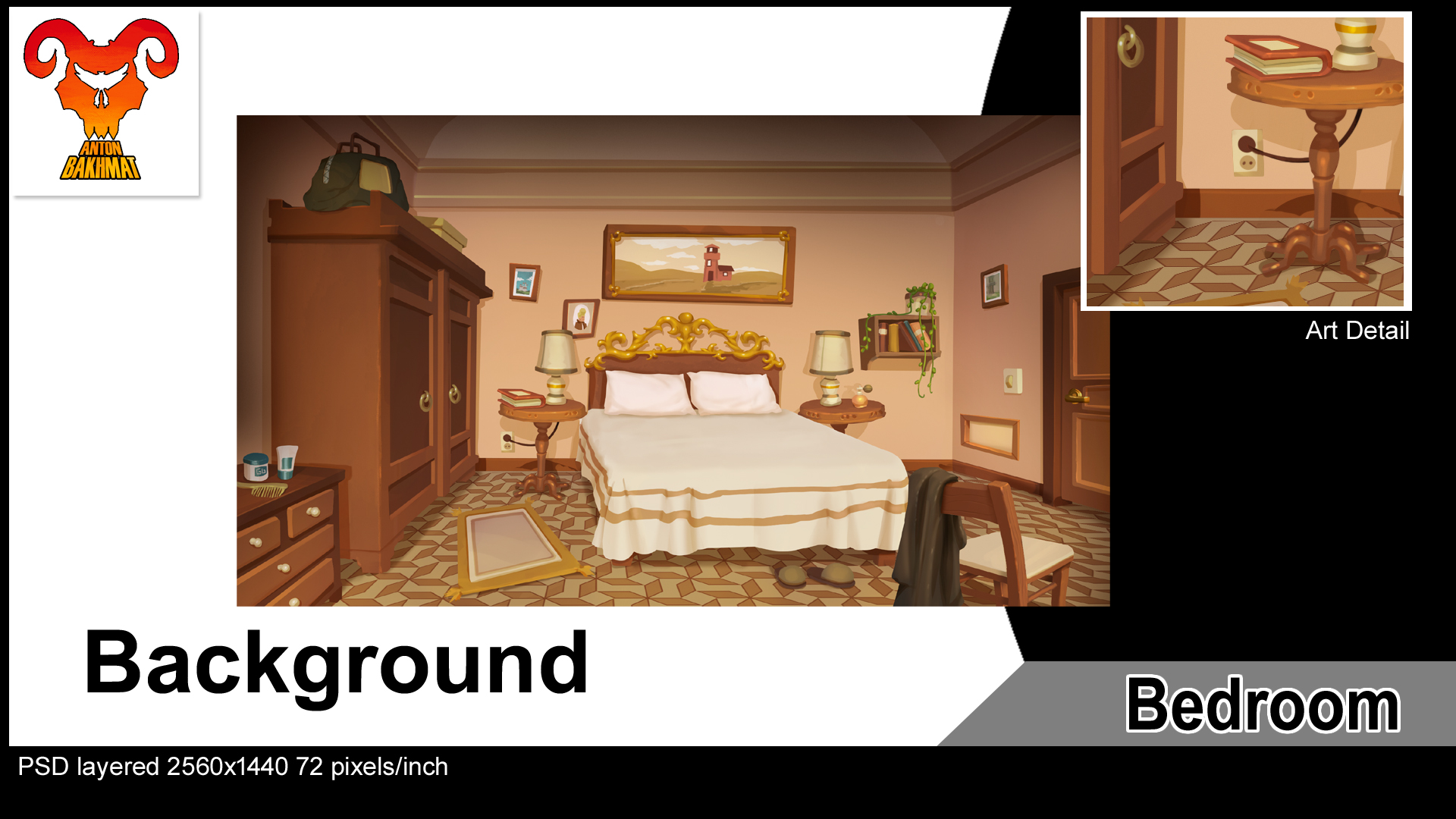 Bedroom by Anton Bakhmat - Cartoon Animator/Scene - Reallusion Content Store