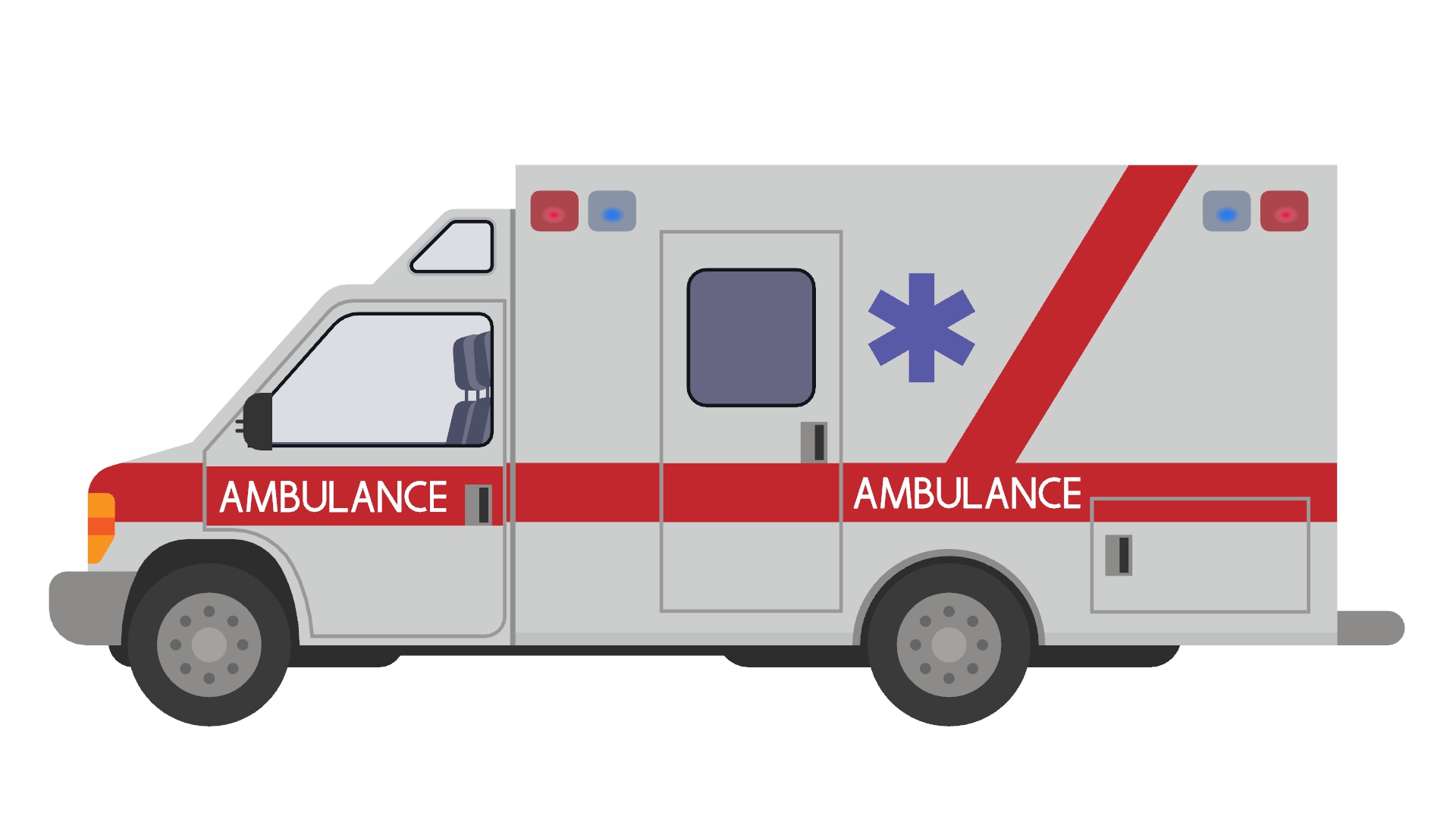 Medical Collection-Animated Ambulance - Cartoon Animator/Scene ...