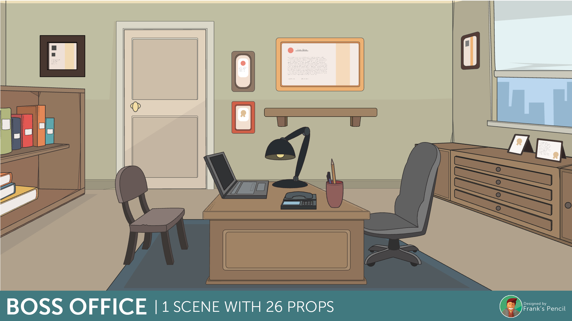Boss Office - Cartoon Animator/Scene - Reallusion Content Store