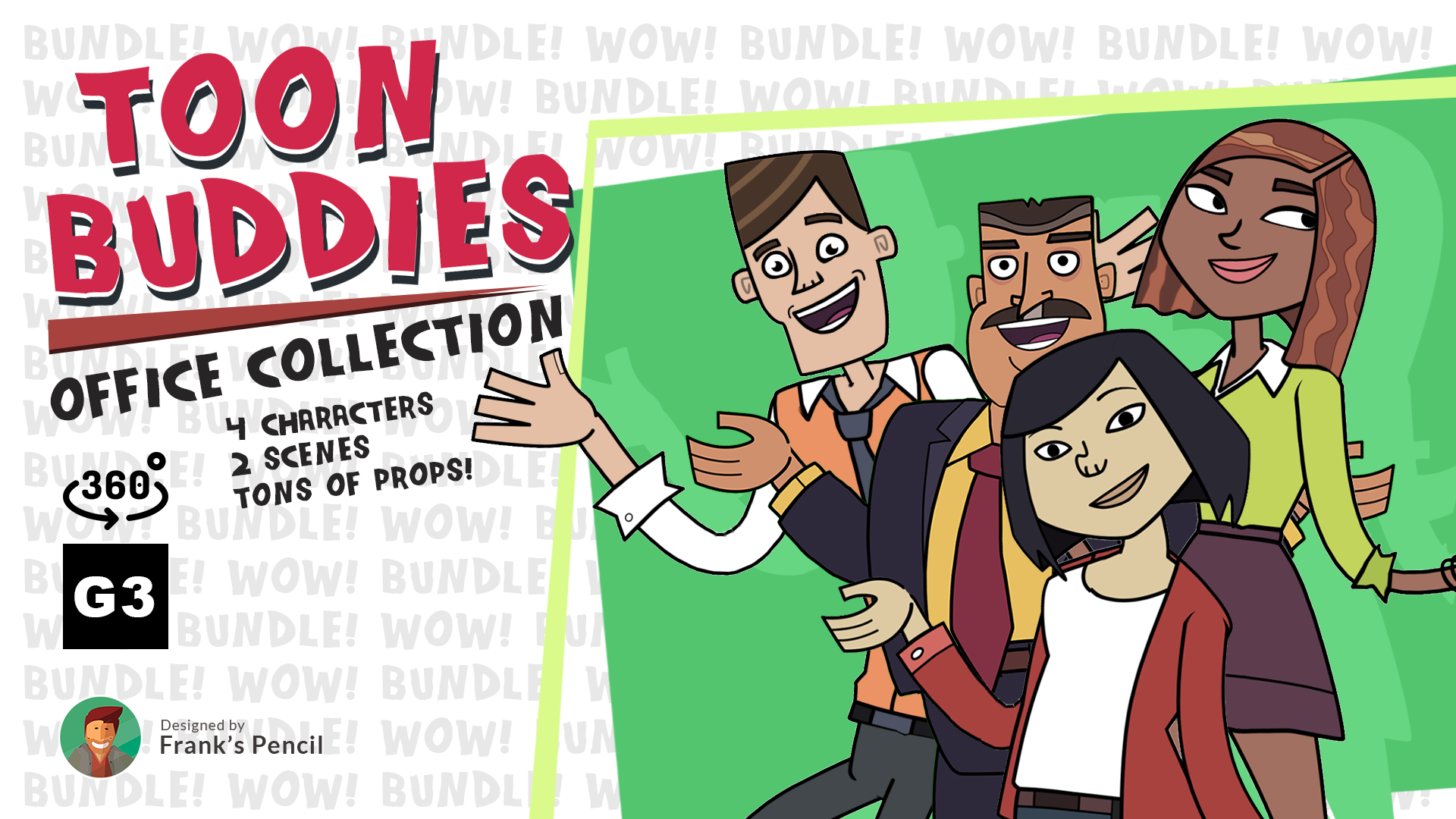 Toon Buddies: Office Collection - Cartoon Animator/Combo (Single PID ...