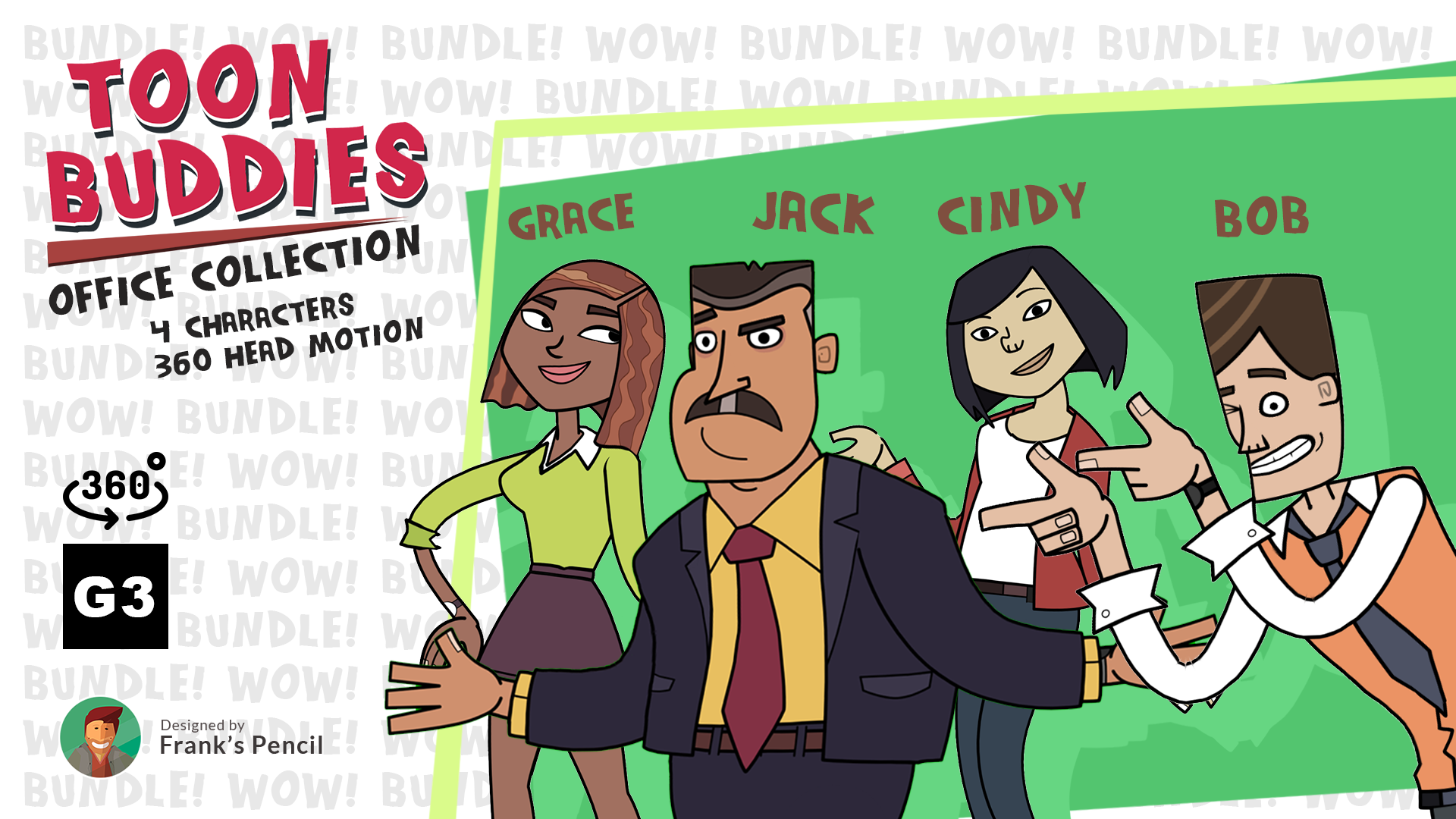 Toon Buddies: Office Collection - Cartoon Animator/Combo (Single PID ...