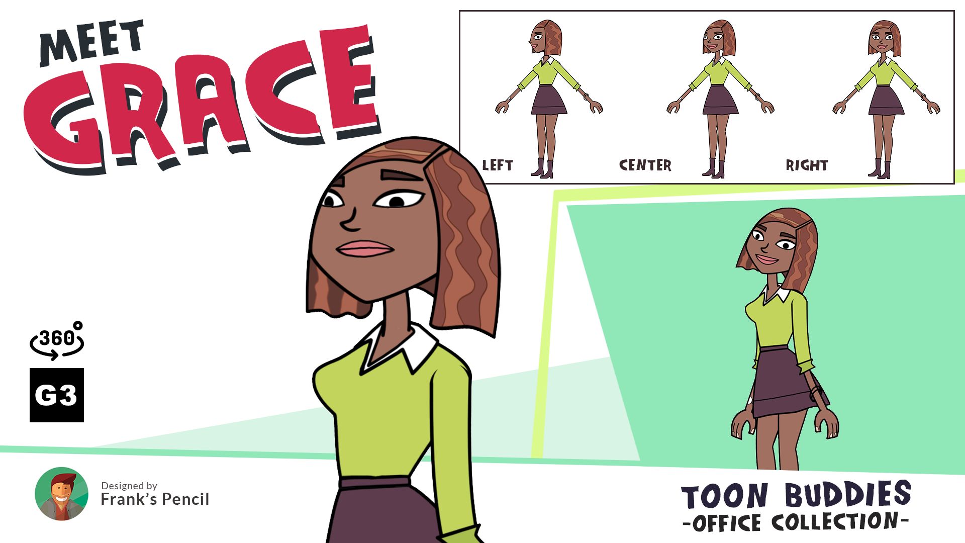 Toon Buddies - Grace - Cartoon Animator/Actor - Reallusion Content Store