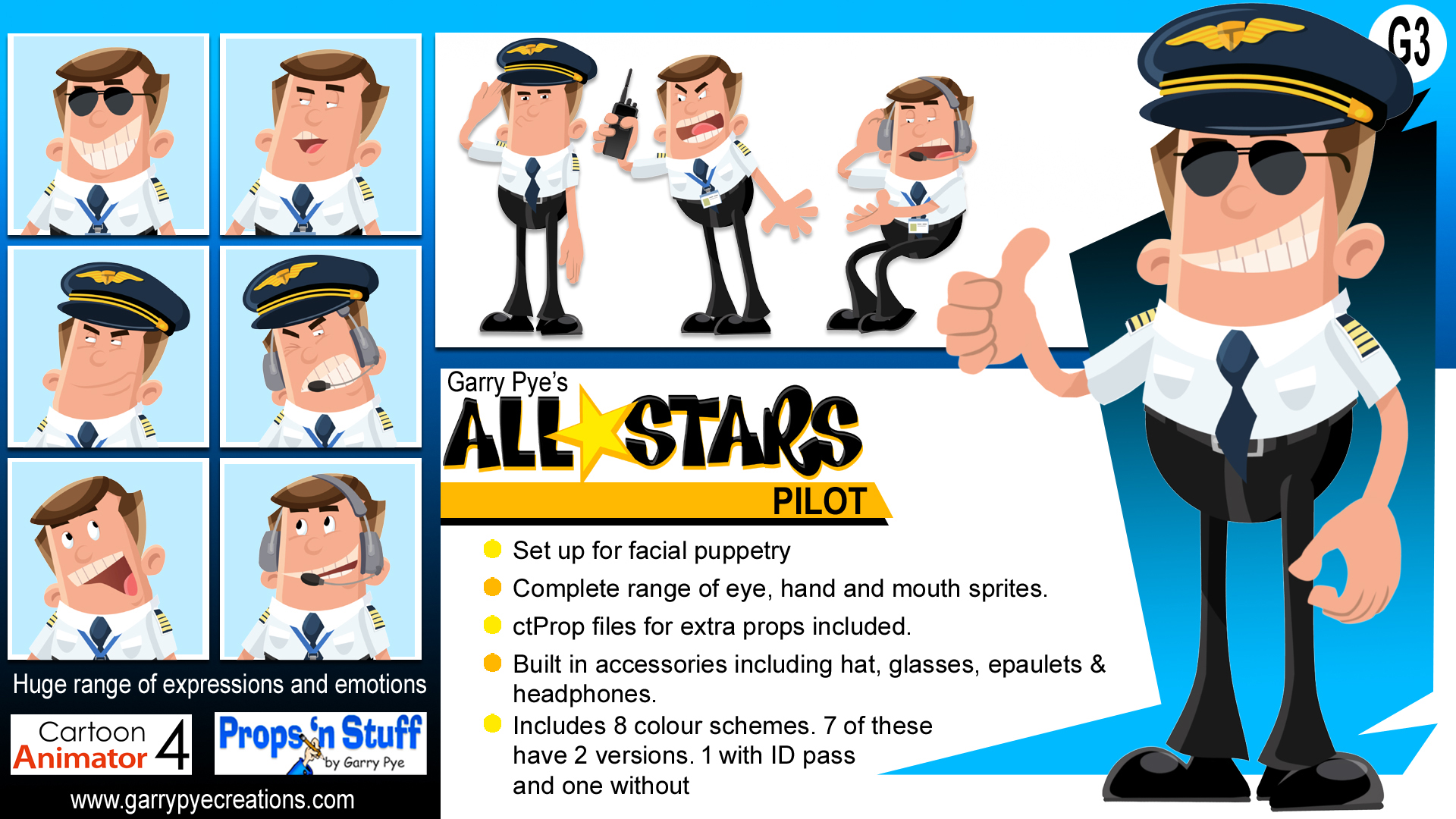 All Stars Pilot - Cartoon Animator/Actor - Reallusion Content Store