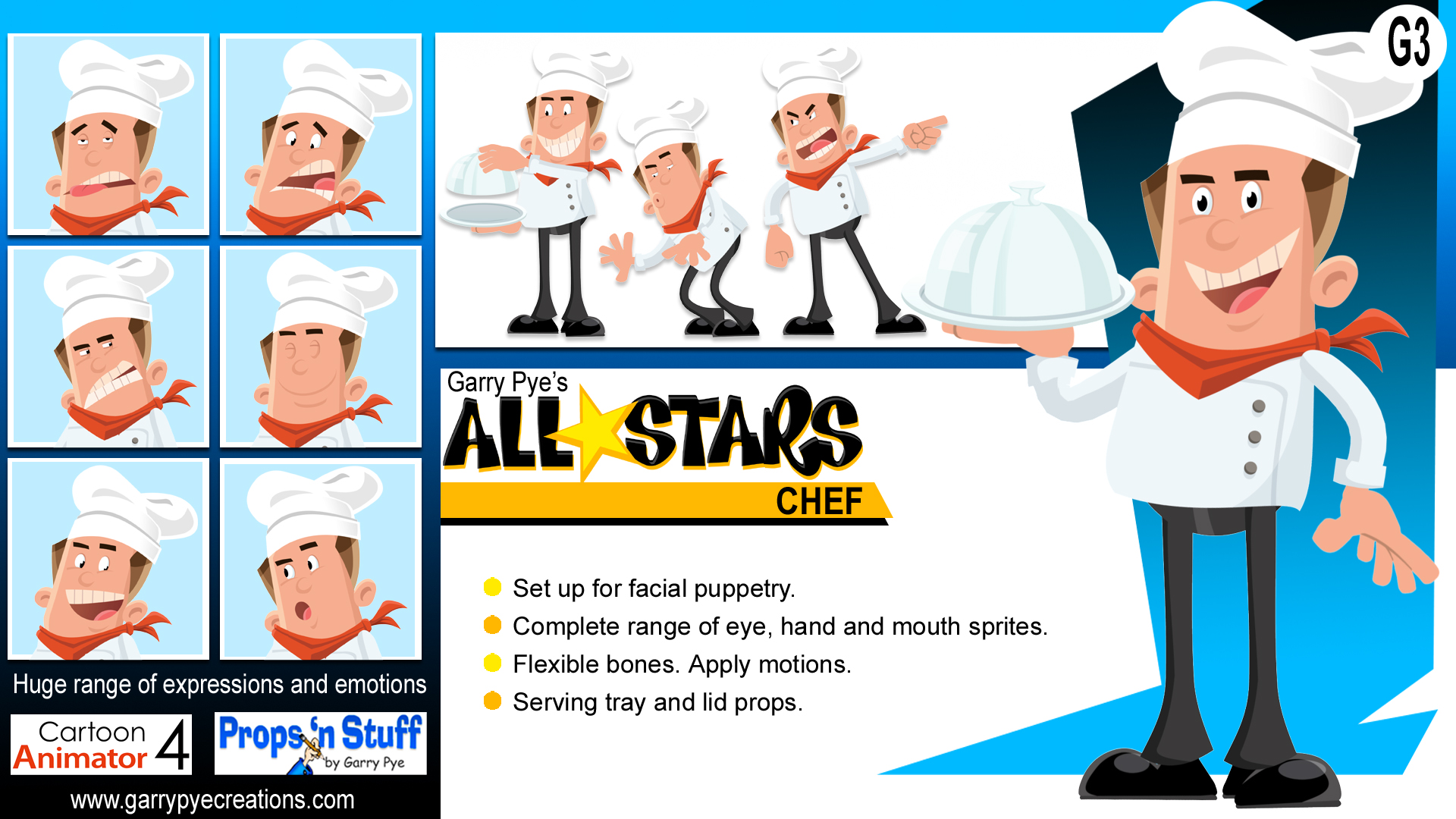 All Stars Chef - Cartoon Animator/Actor - Reallusion Content Store