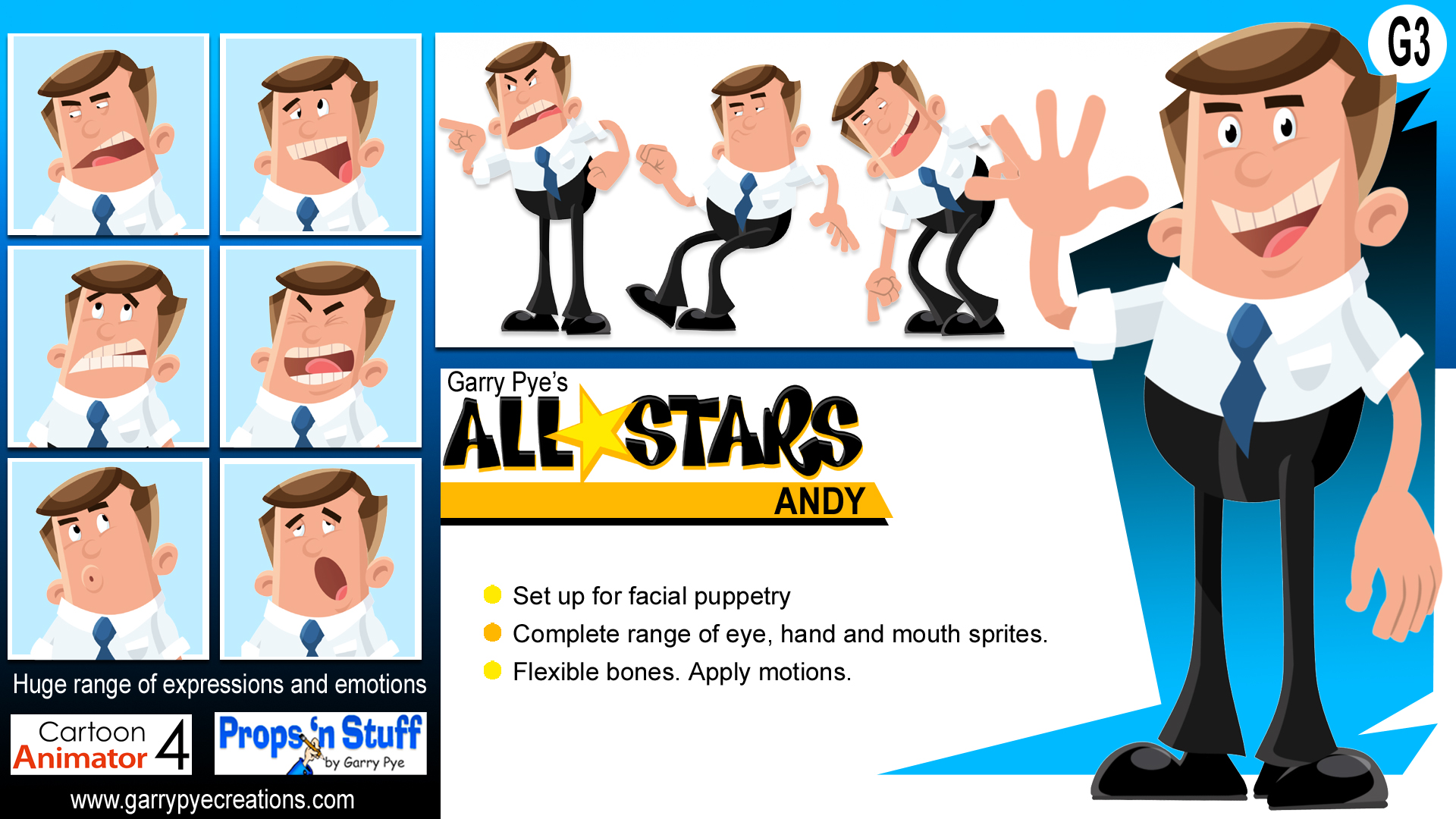 All Stars Andy - Cartoon Animator/Actor - Reallusion Content Store