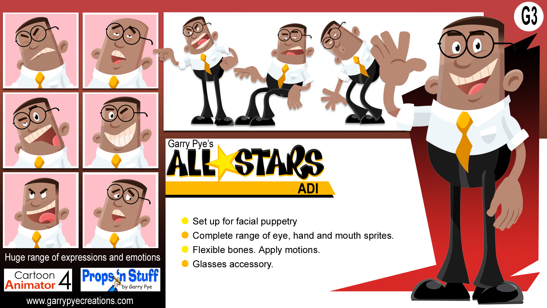 All Stars Adi - Cartoon Animator/Actor - Reallusion Content Store