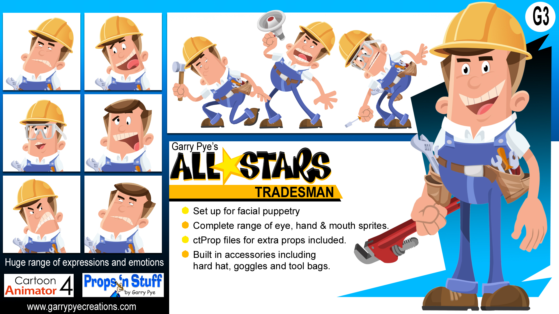 All Stars Tradesman - Cartoon Animator/Actor - Reallusion Content Store