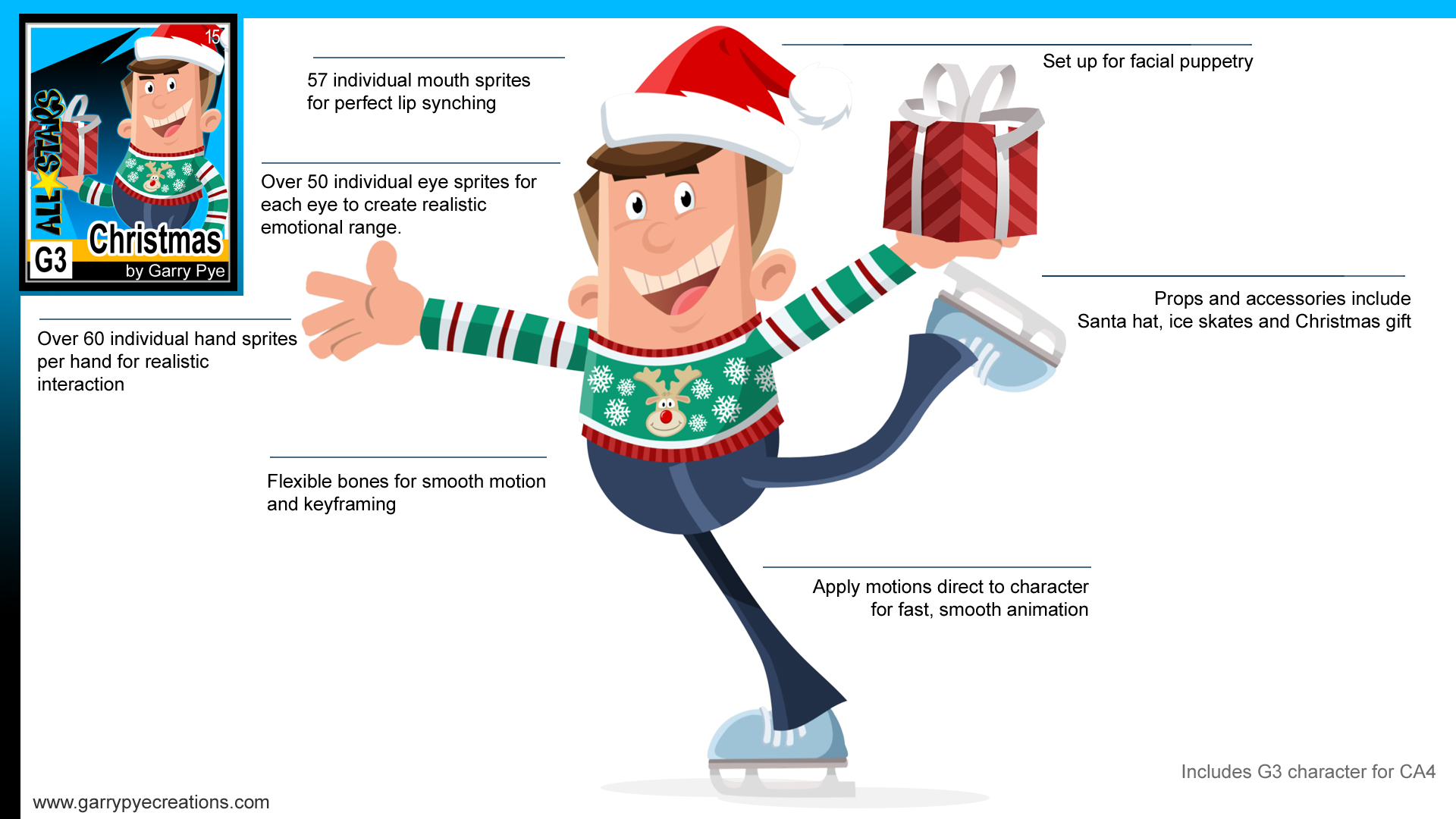 All Star Christmas Andy - Cartoon Animator/Actor - Reallusion Content Store
