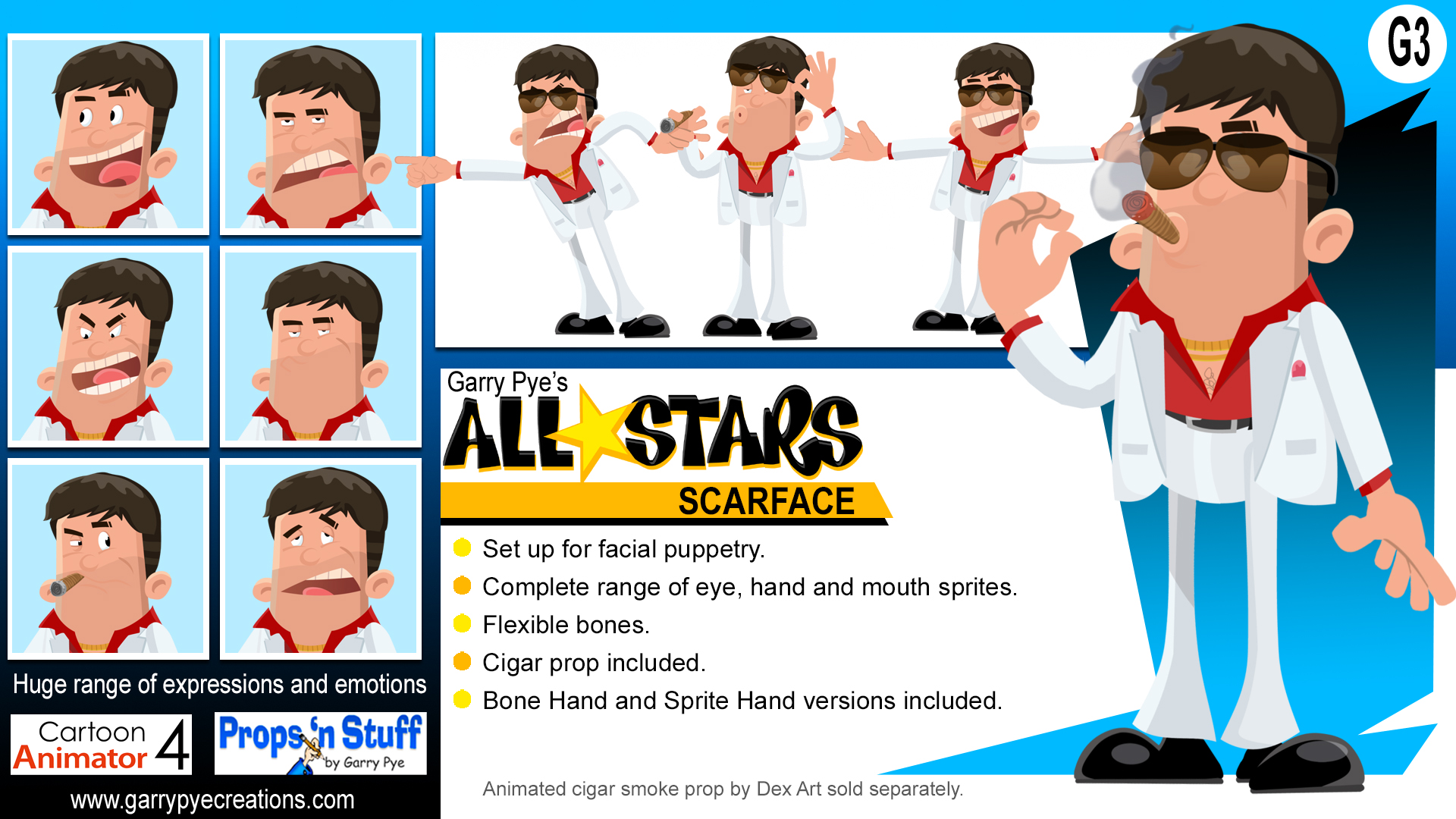 All Stars Scarface - Cartoon Animator/Actor - Reallusion Content Store