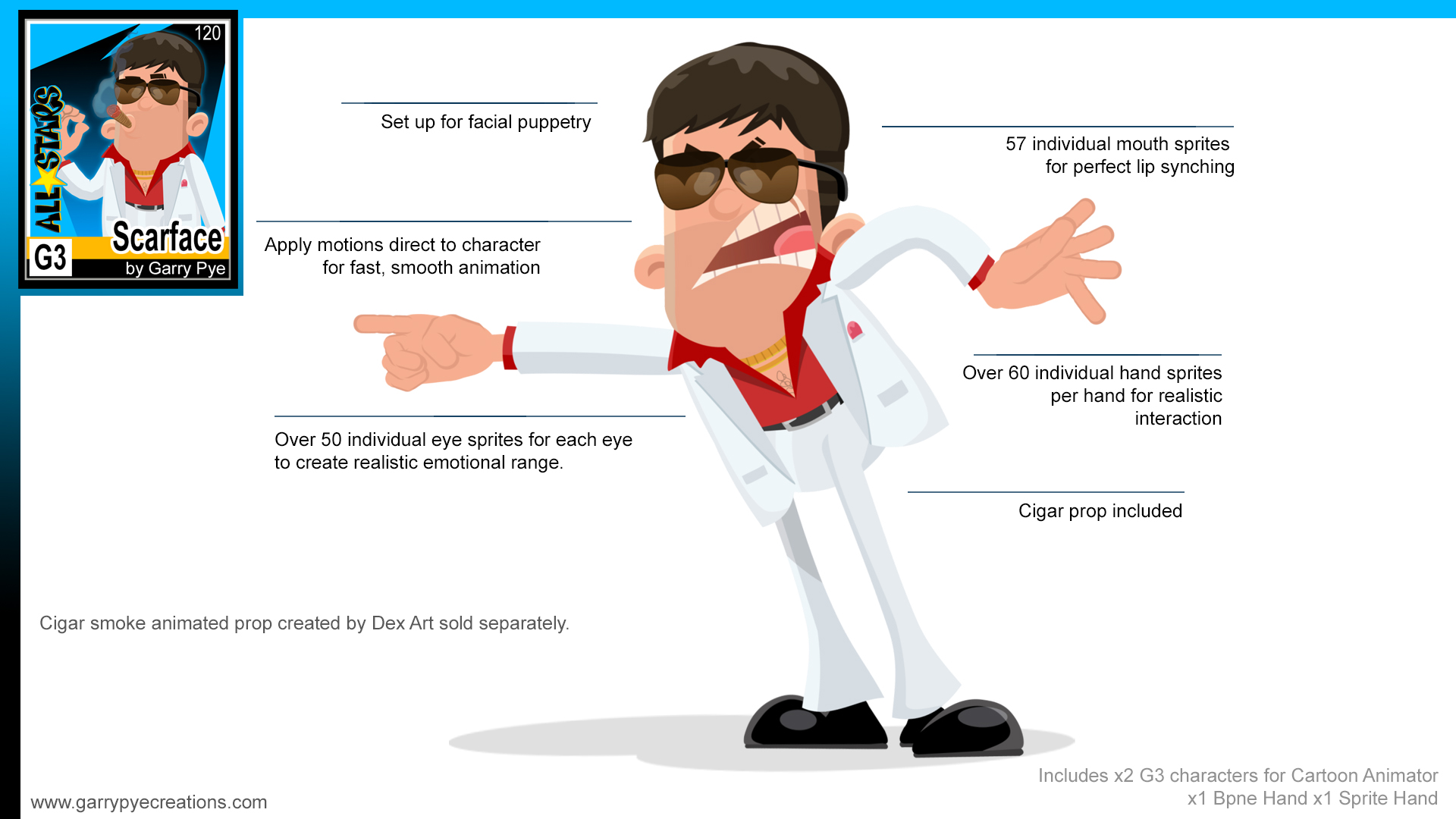 All Stars Scarface - Cartoon Animator/Actor - Reallusion Content Store