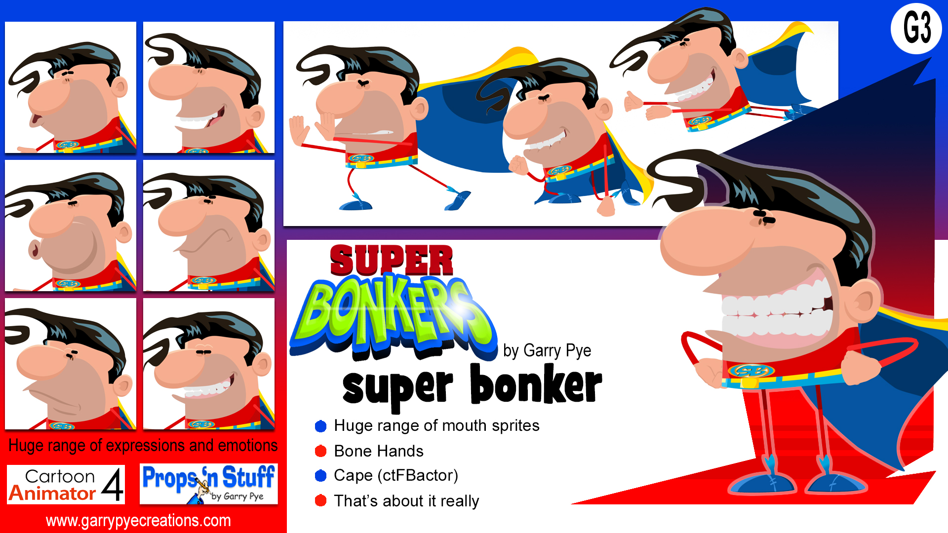 Super Bonker - Cartoon Animator/Actor - Reallusion Content Store