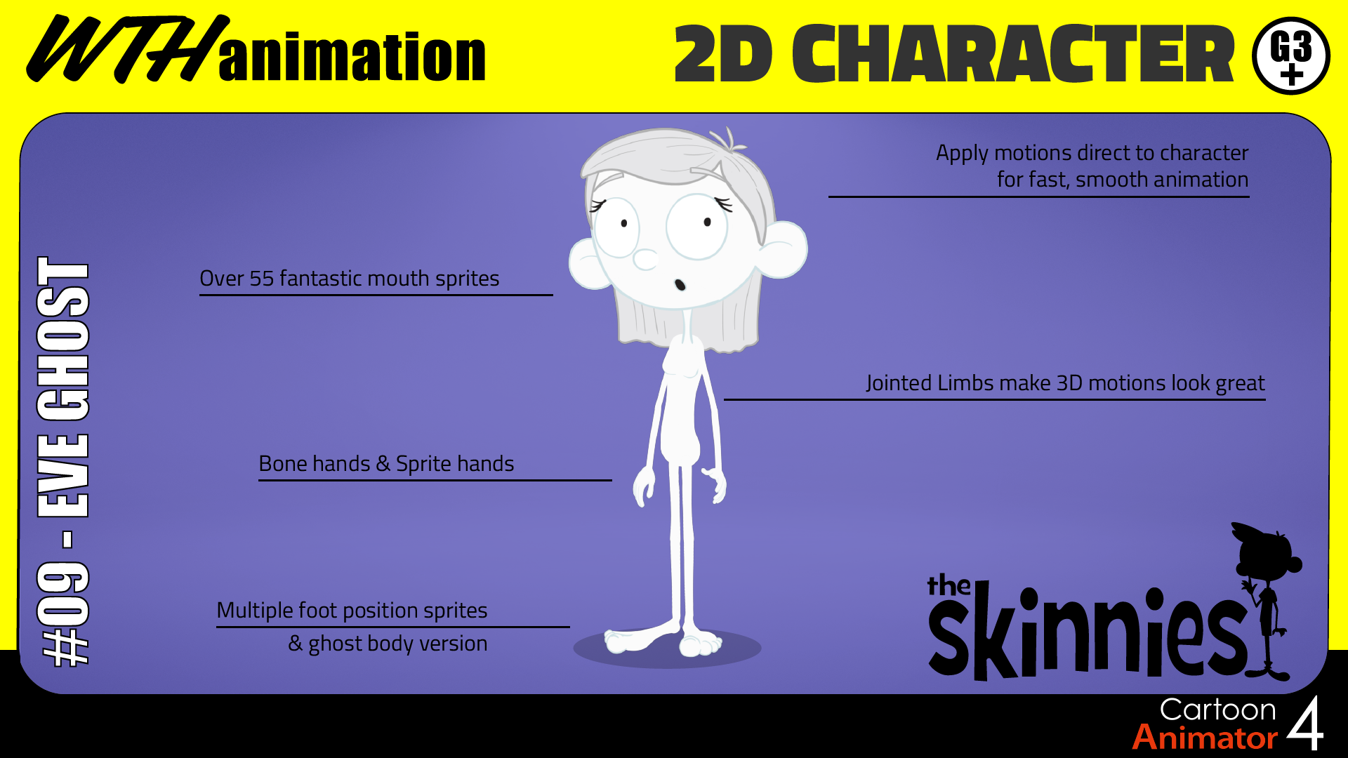 the skinnies - #09 Eve Ghost - Cartoon Animator/Actor - Reallusion Content Store