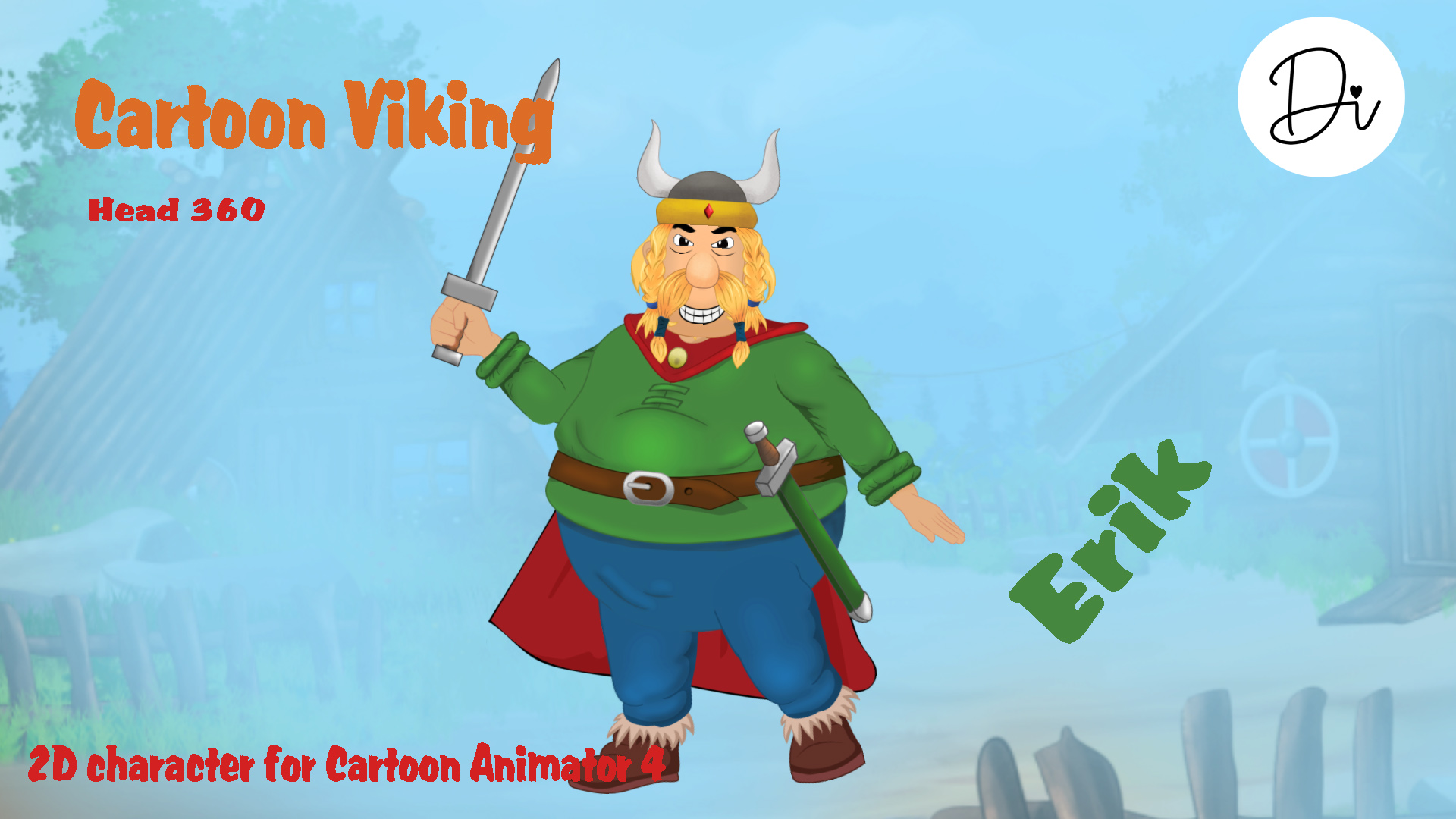 Cartoon viking- Erik - Cartoon Animator/Actor - Reallusion Content Store