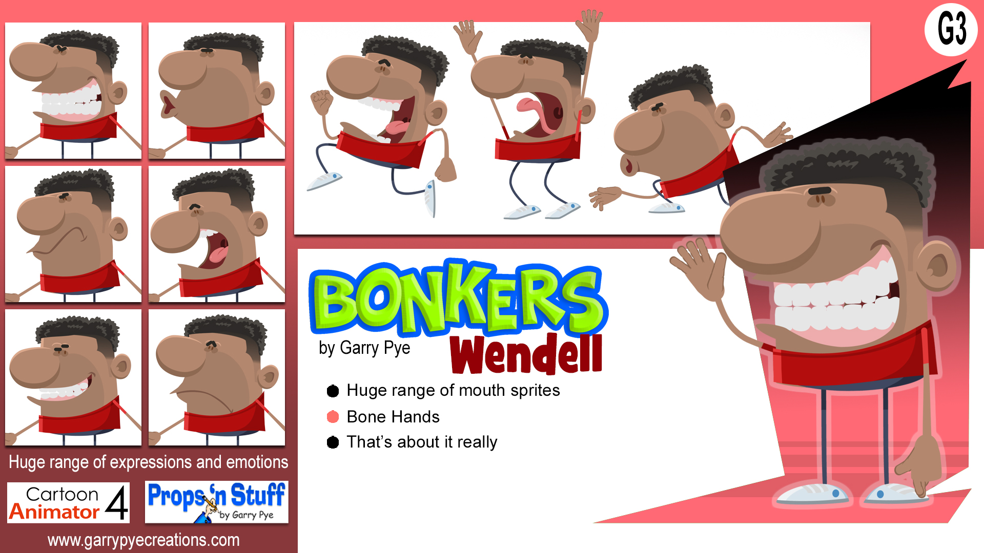 Bonkers Wendell - Cartoon Animator/Actor - Reallusion Content Store