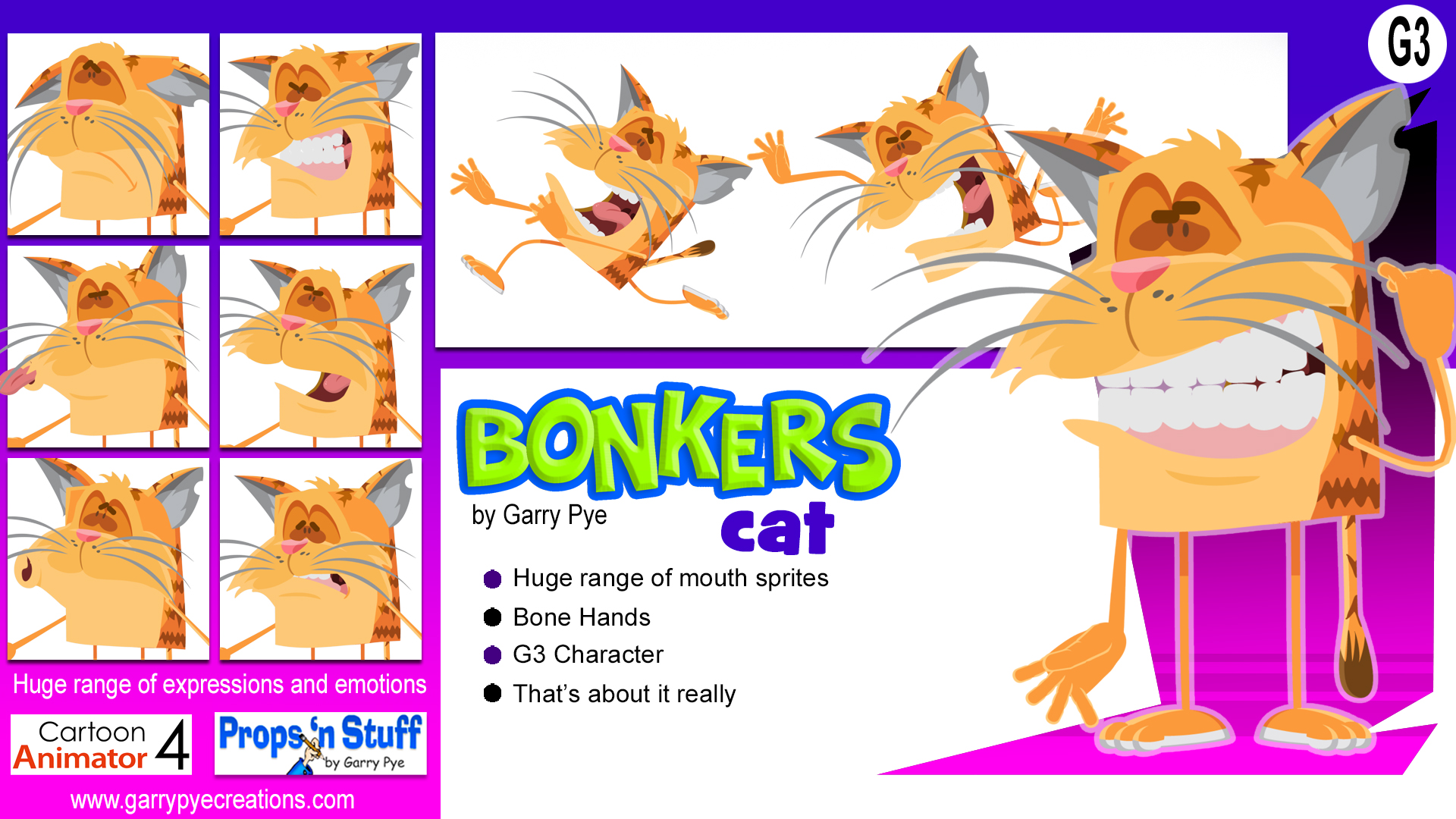 Bonkers Cat - Cartoon Animator/Actor - Reallusion Content Store