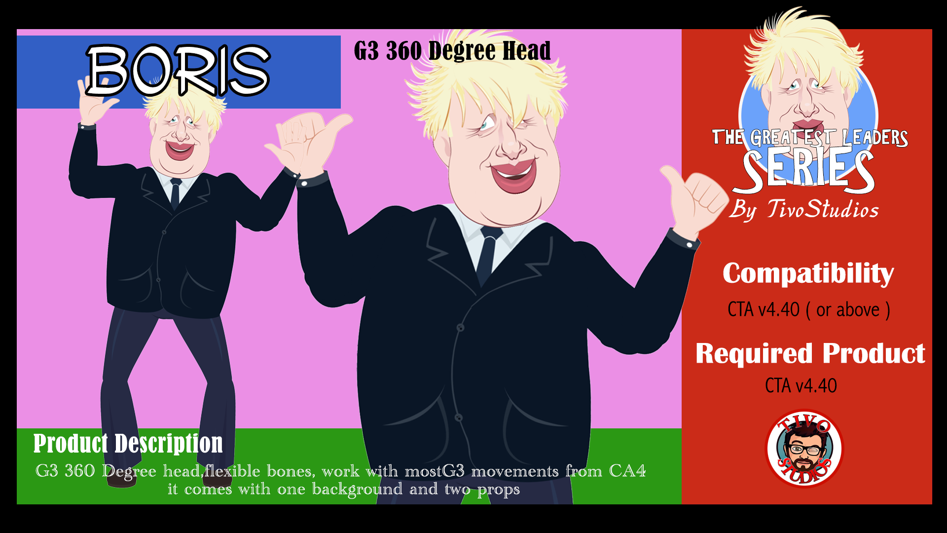 Boris - Cartoon Animator/Actor - Reallusion Content Store