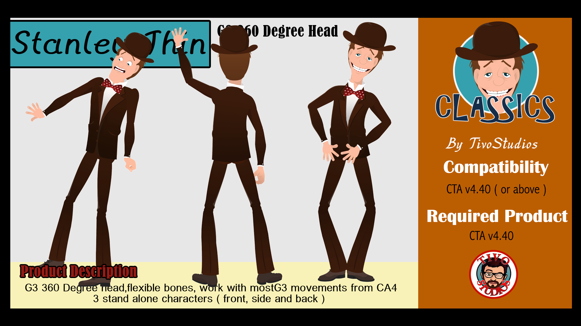 Stanley Thin - Cartoon Animator/Actor - Reallusion Content Store