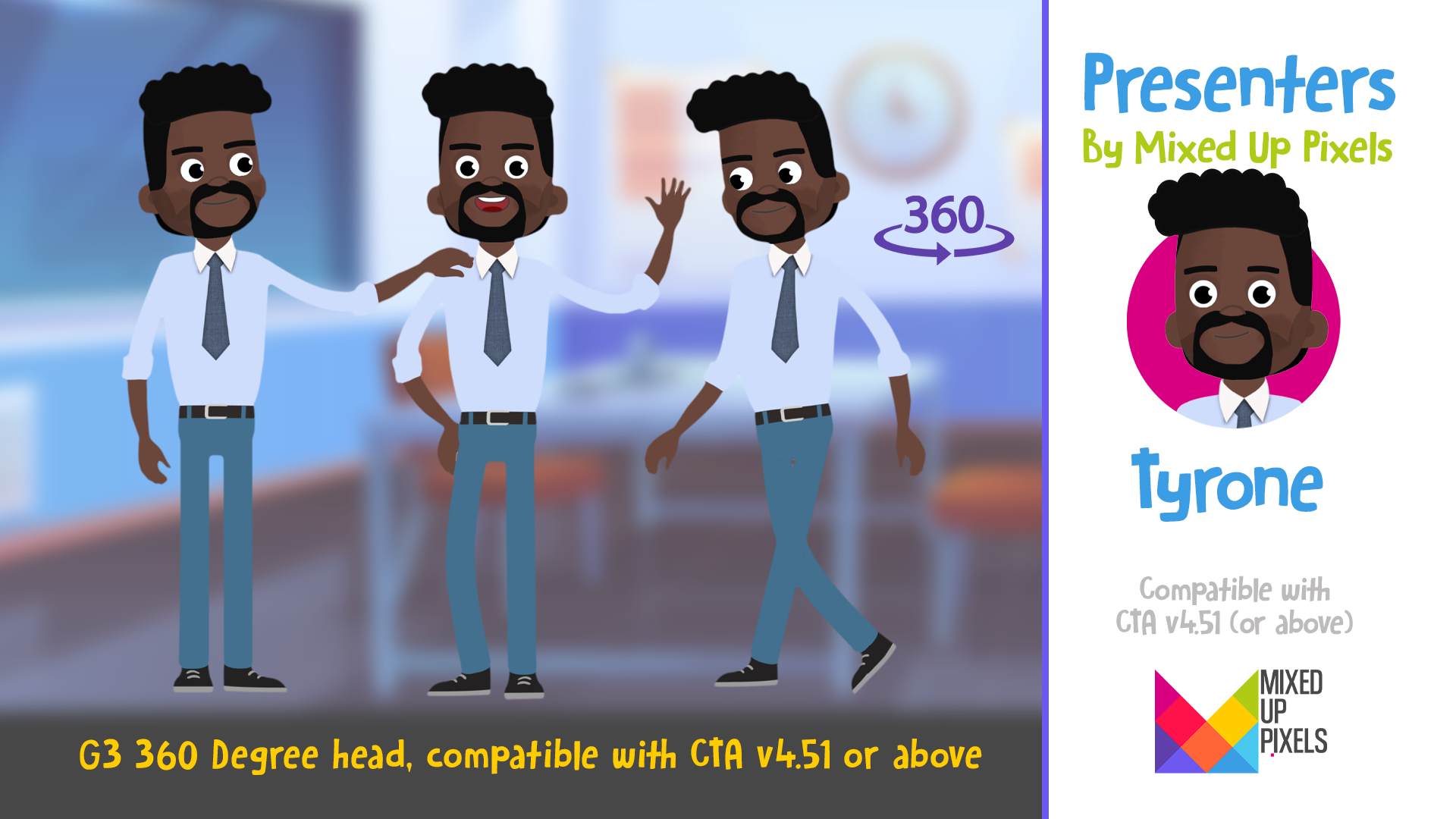 Tyrone - Cartoon Animator/Actor - Reallusion Content Store