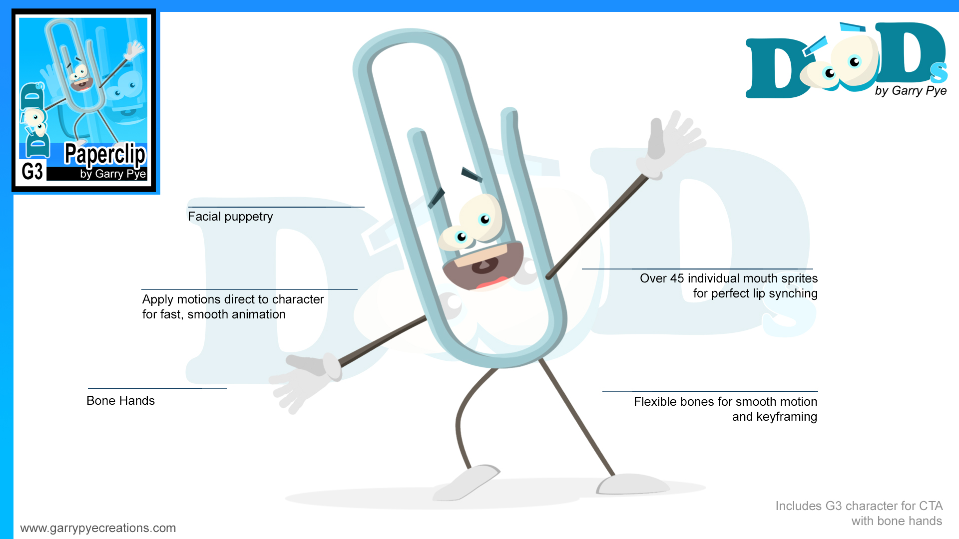 Doods - Paperclip - Cartoon Animator/Actor - Reallusion Content Store