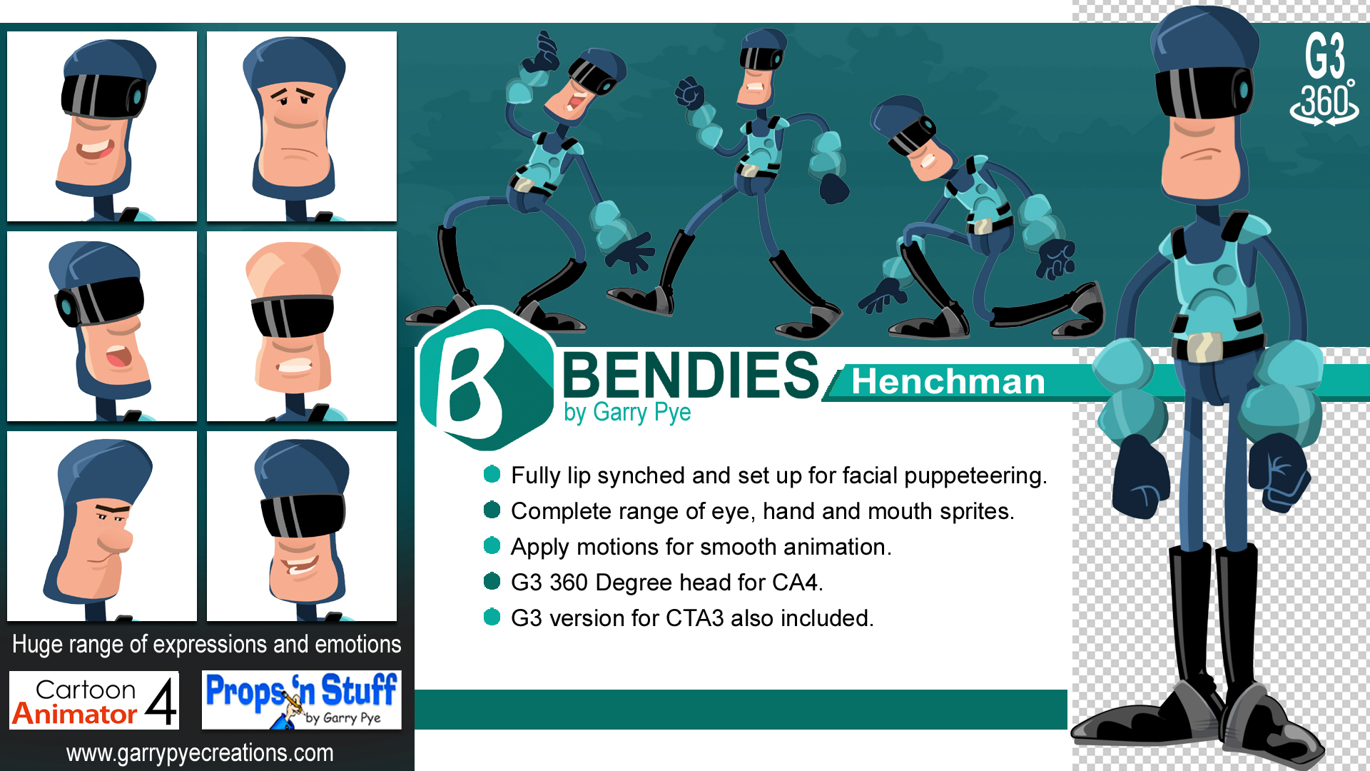 The Bendies #17 - Henchman - Cartoon Animator/Actor - Reallusion ...