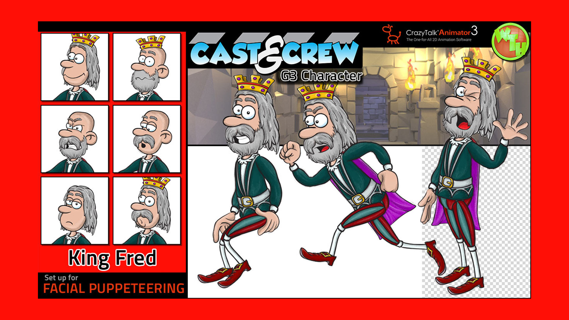 Cast&Crew – King Fred - Cartoon Animator/Actor - Reallusion Content Store