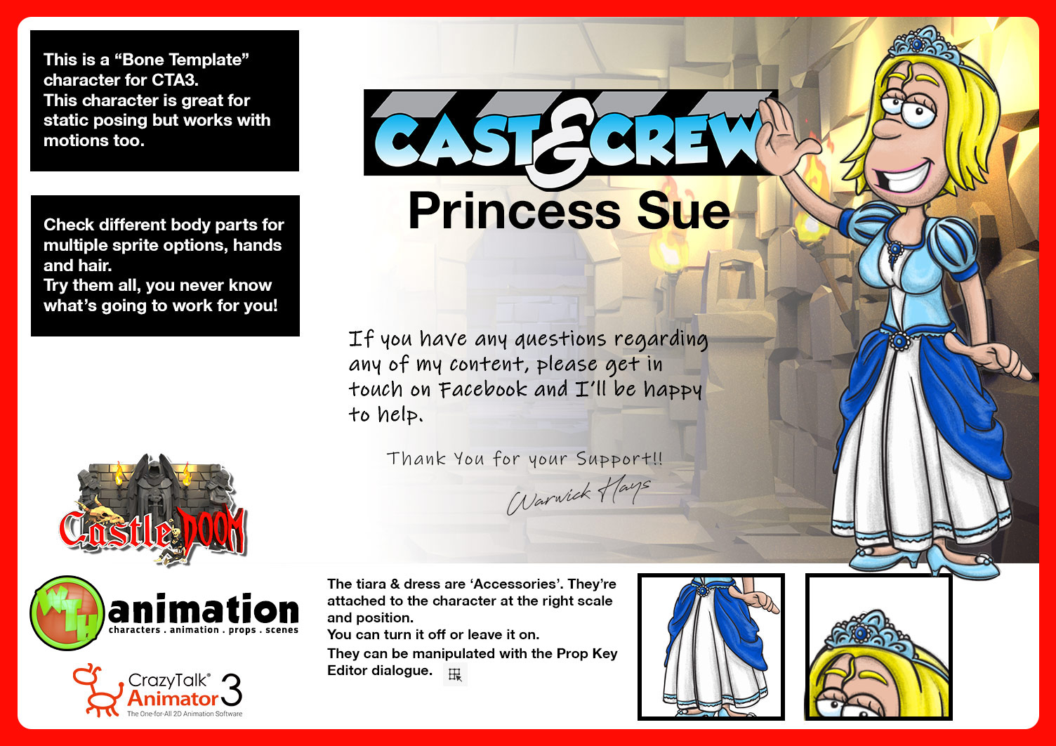 Cast&Crew – Princess Sue - Cartoon Animator/Actor - Reallusion Content ...