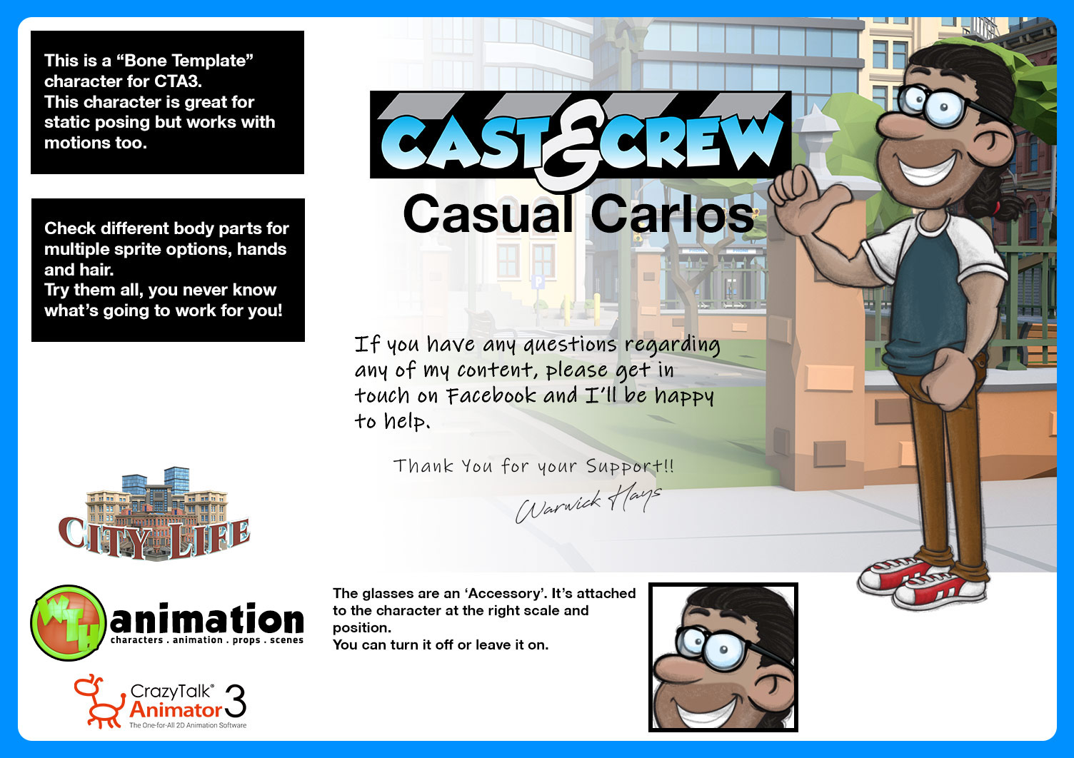 Cast&Crew – Casual Carlos - Cartoon Animator/Actor - Reallusion Content ...