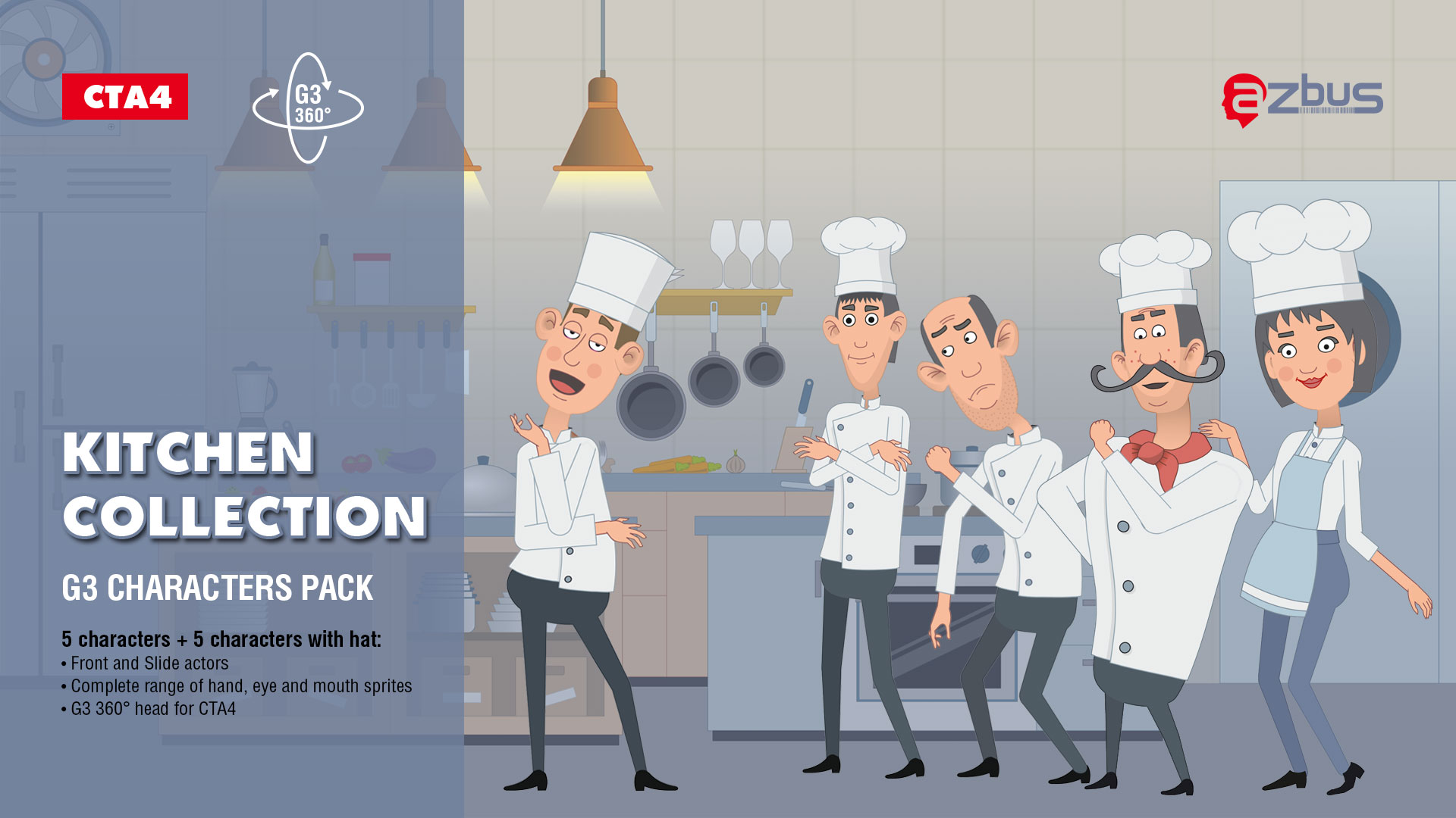 Kitchen Collection - Characters Pack - Cartoon Animator/Actor ...