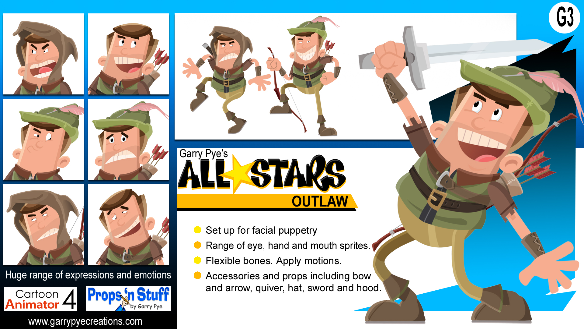 All Stars Outlaw - Cartoon Animator/Actor - Reallusion Content Store