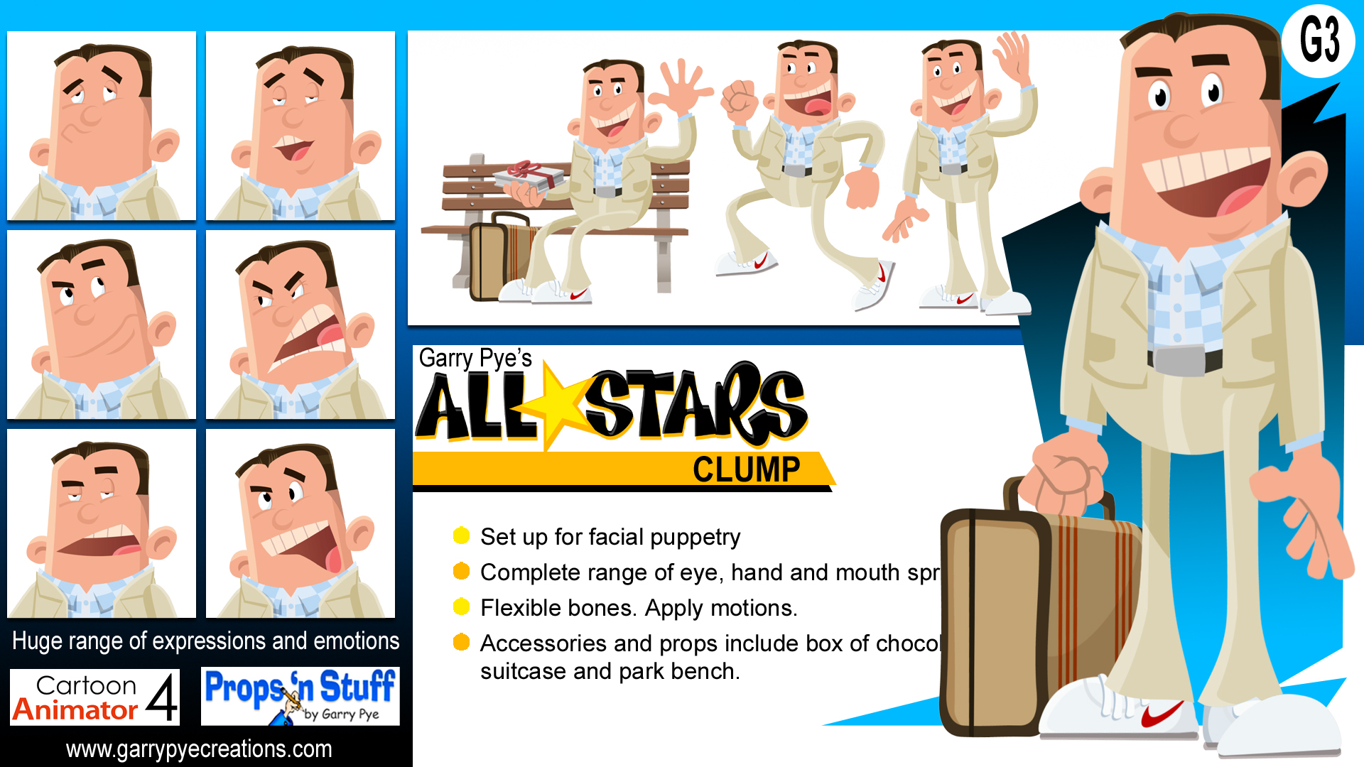 All Stars Clump - Cartoon Animator/Actor - Reallusion Content Store