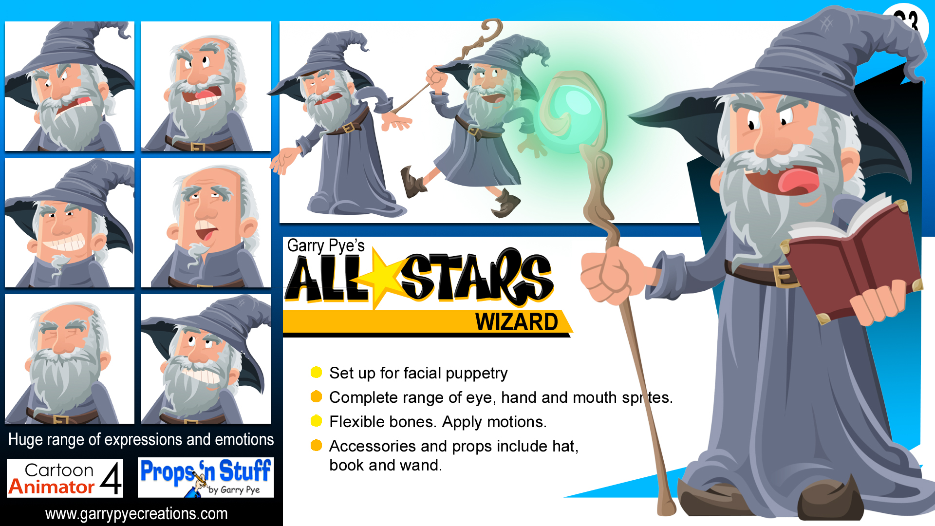 All Stars Wizard - Cartoon Animator/Actor - Reallusion Content Store