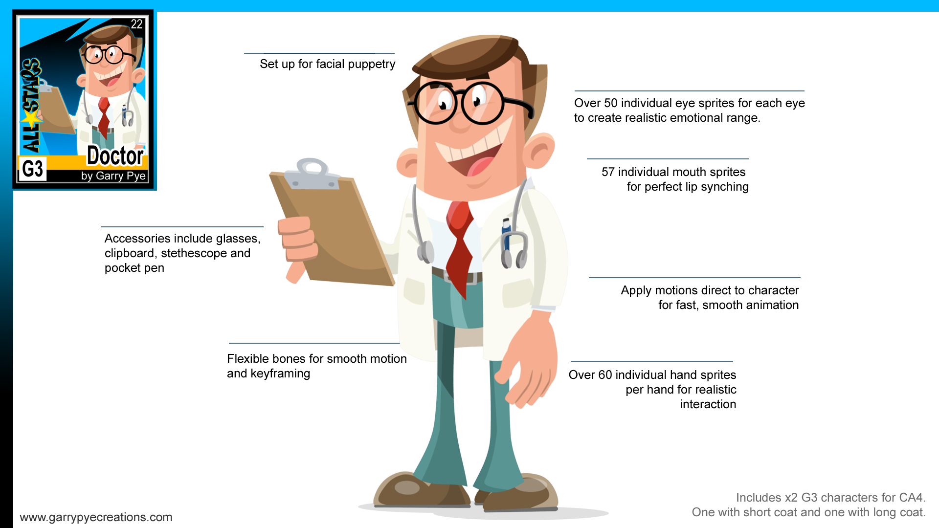 All Stars Doctor Andy - Cartoon Animator/Actor - Reallusion Content Store