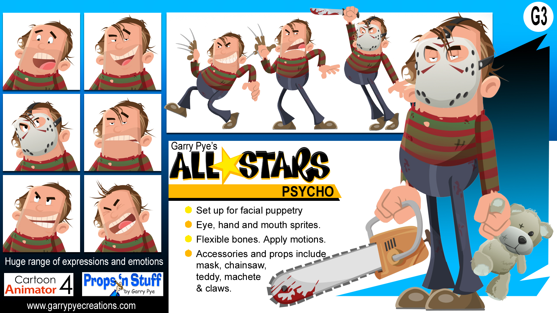 All Stars Psycho - Cartoon Animator/Actor - Reallusion Content Store