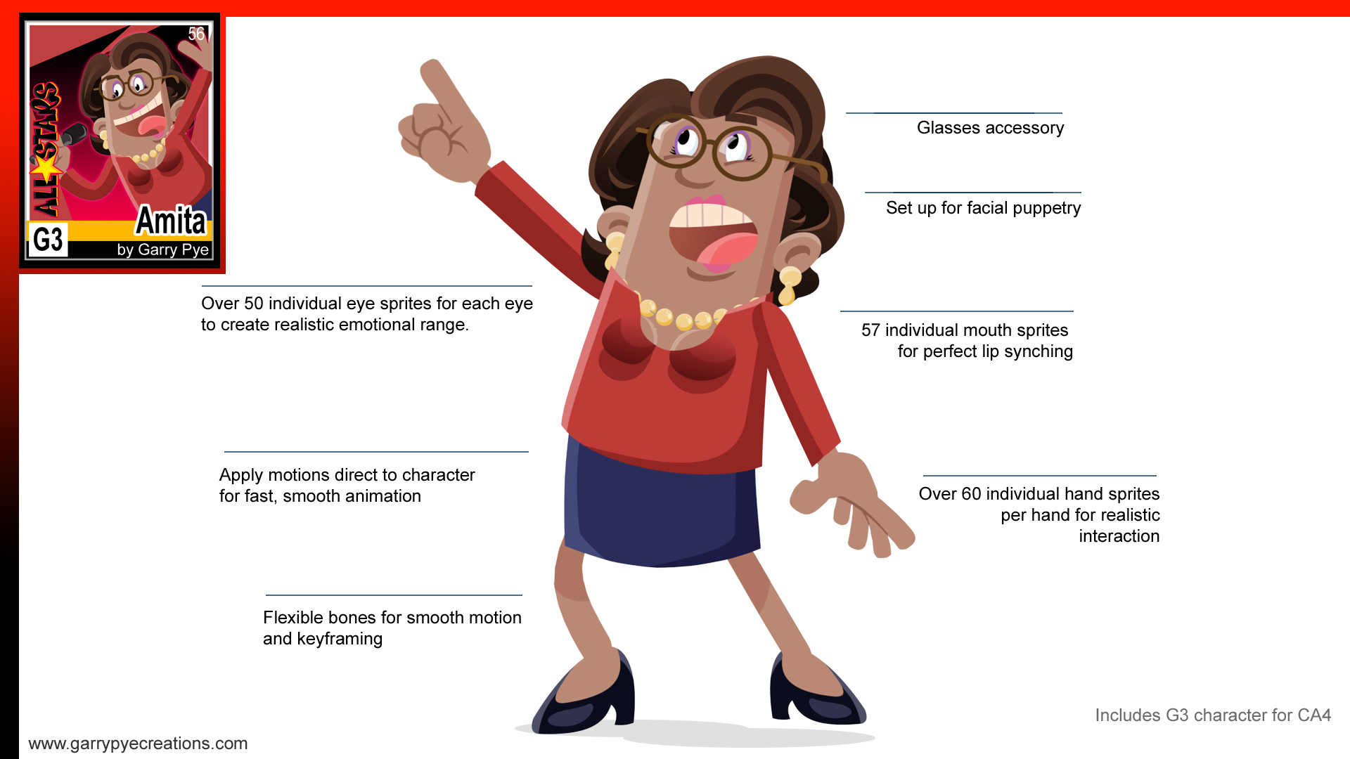 All Stars Amita - Cartoon Animator/Actor - Reallusion Content Store