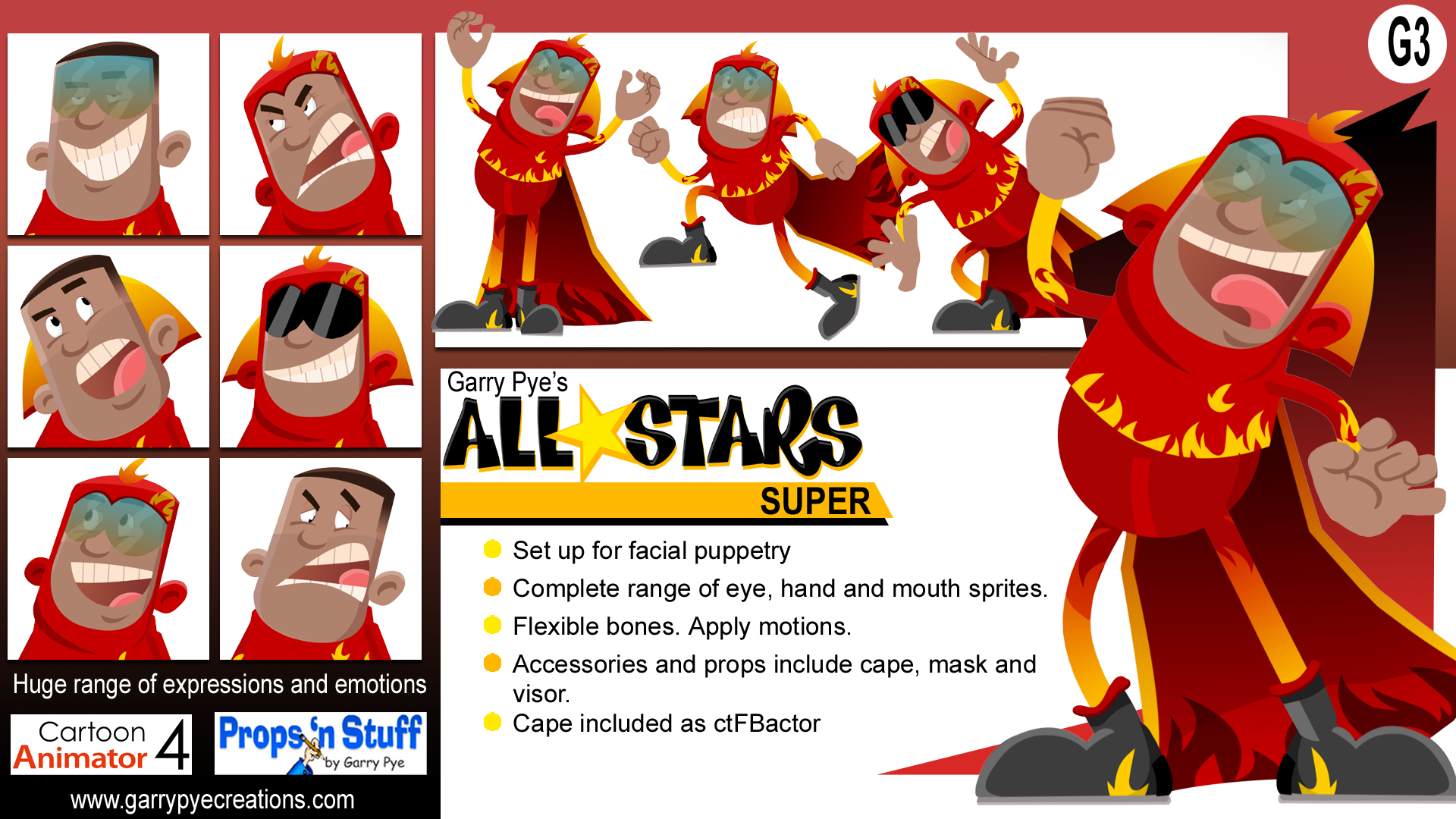 All Stars Super Adi - Cartoon Animator/Actor - Reallusion Content Store