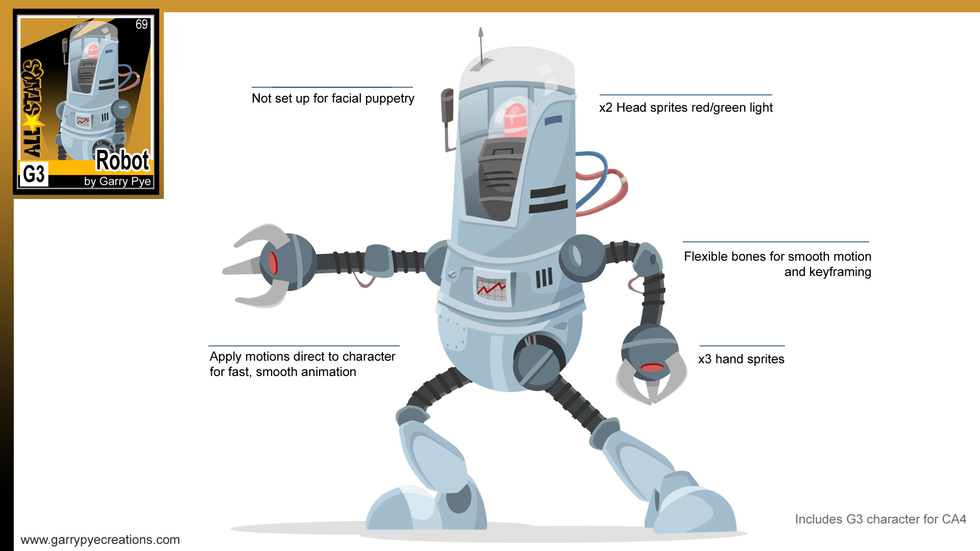 All Stars Robot - Cartoon Animator/Actor - Reallusion Content Store