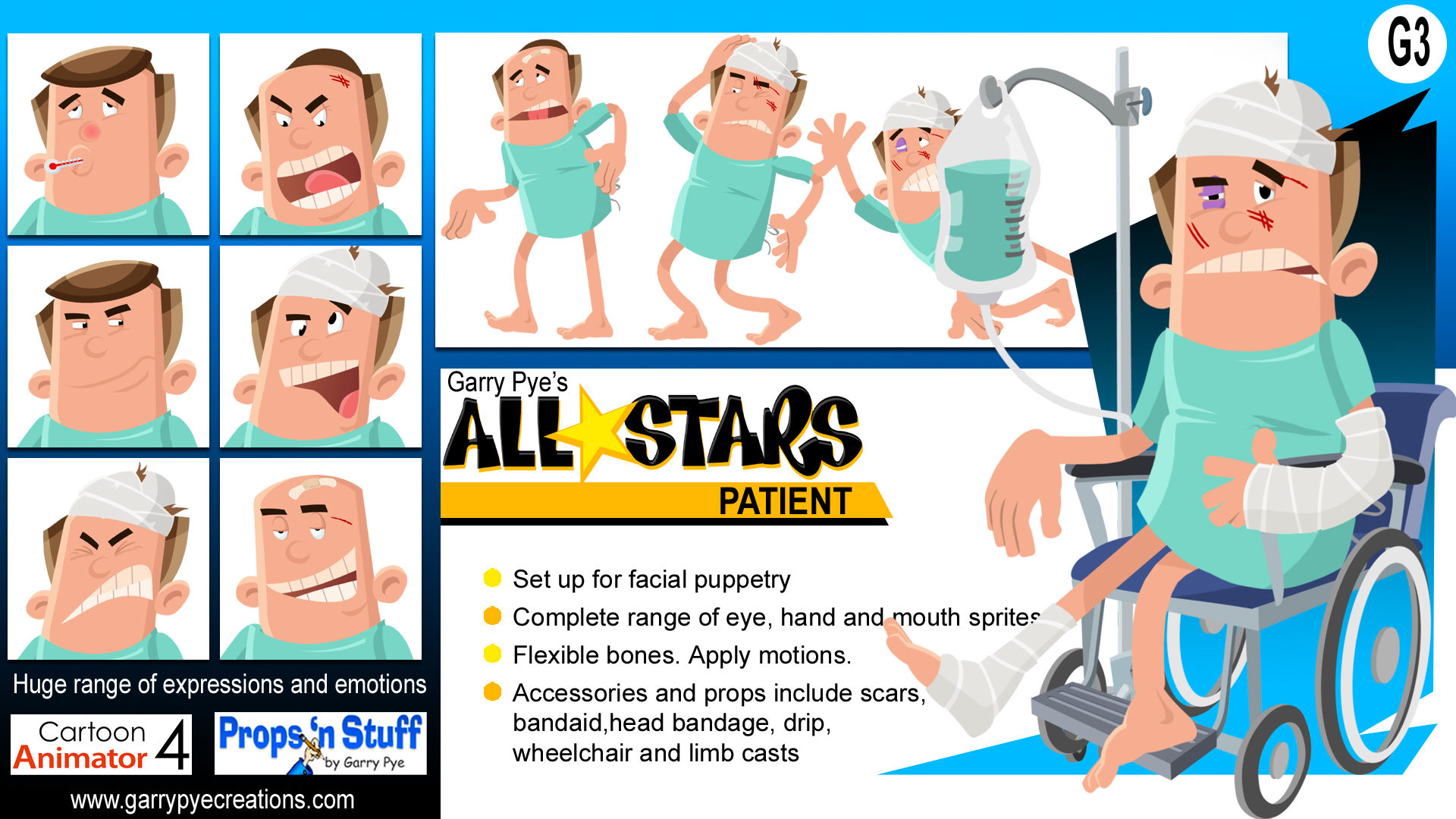All Stars Patient - Cartoon Animator/Actor - Reallusion Content Store