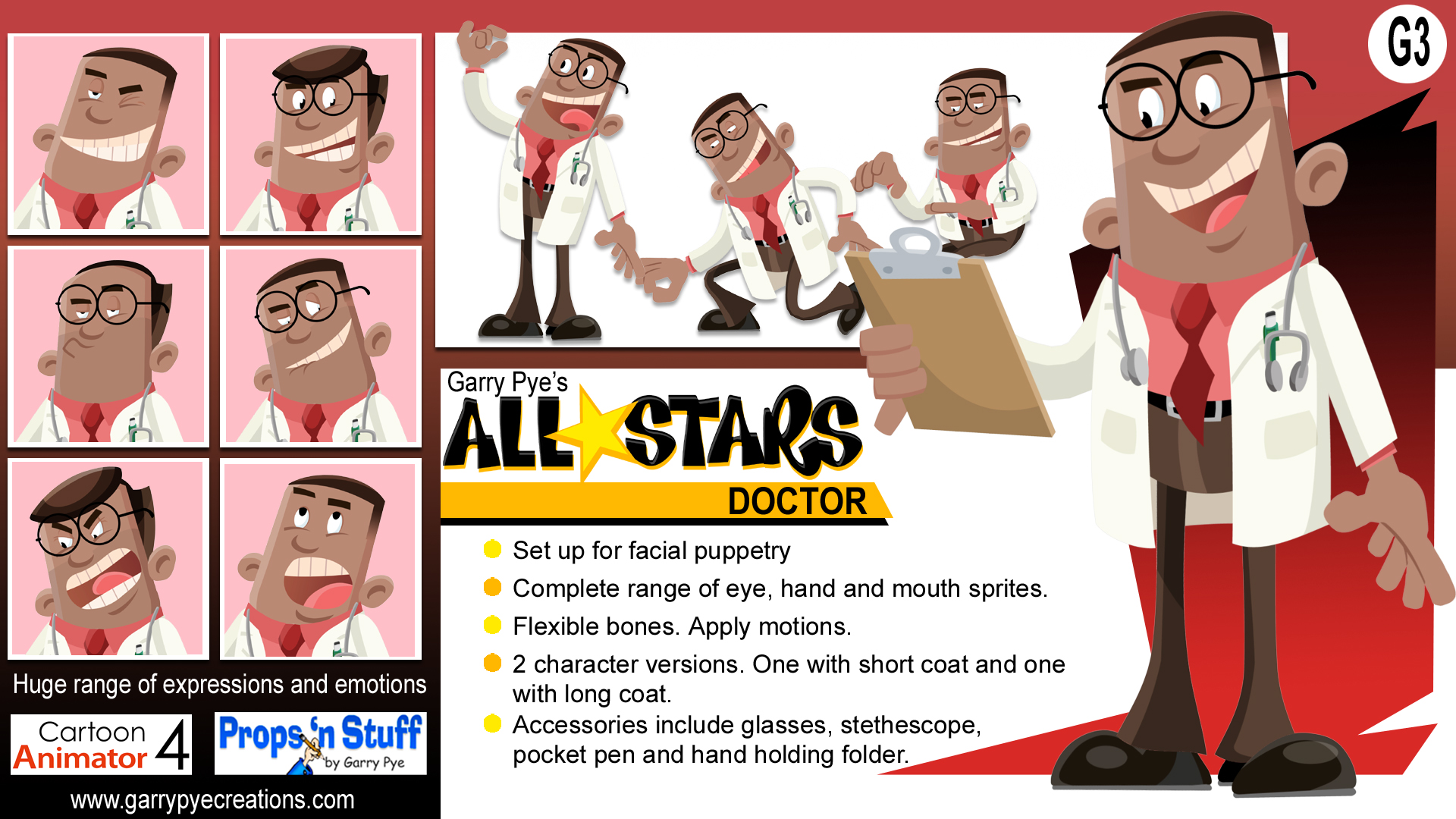 All Stars Doctor Adi - Cartoon Animator/Actor - Reallusion Content Store