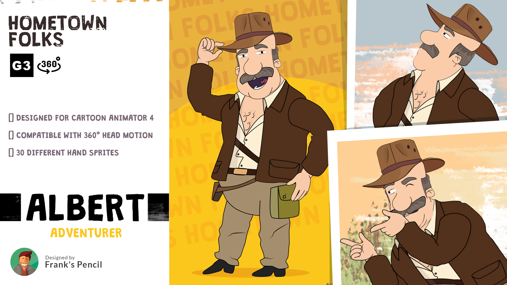 Hometown Folks Albert - Side Adventurer - Cartoon Animator/Actor ...