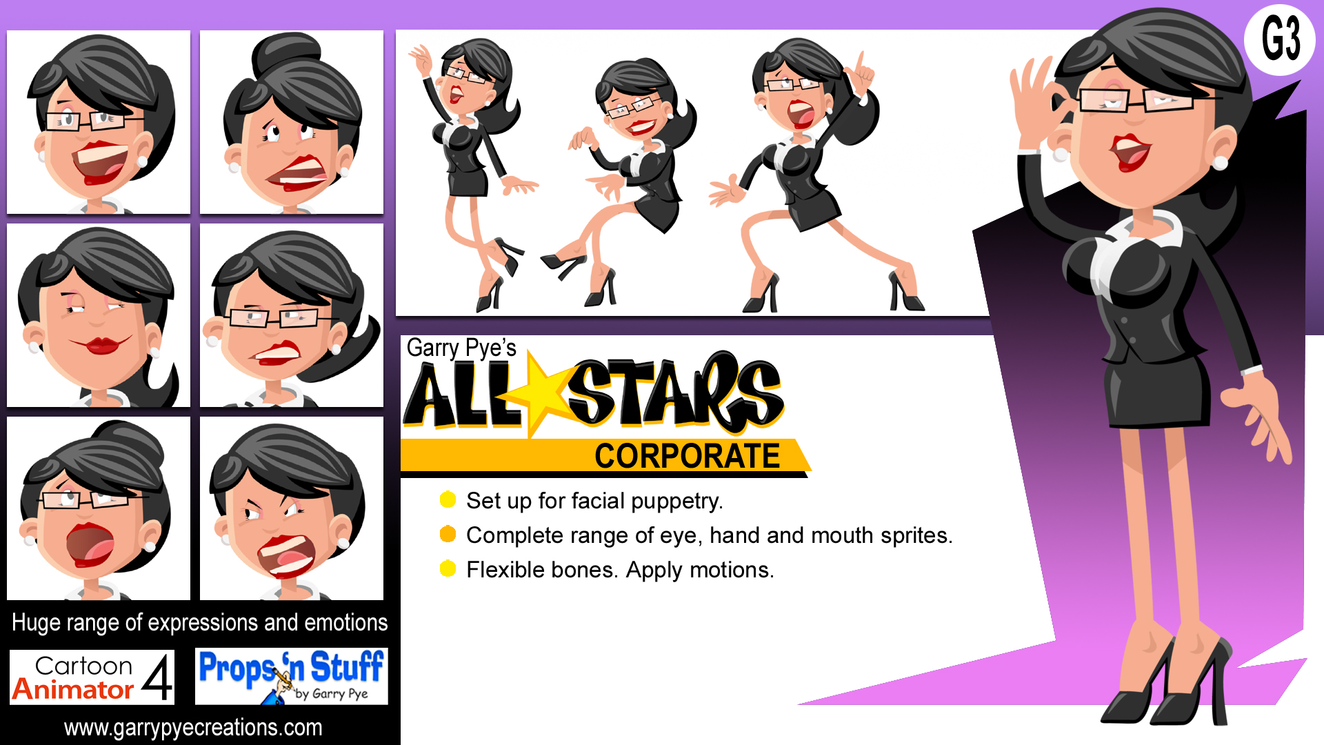 All Stars Corporate Amber - Cartoon Animator/Actor - Reallusion Content ...