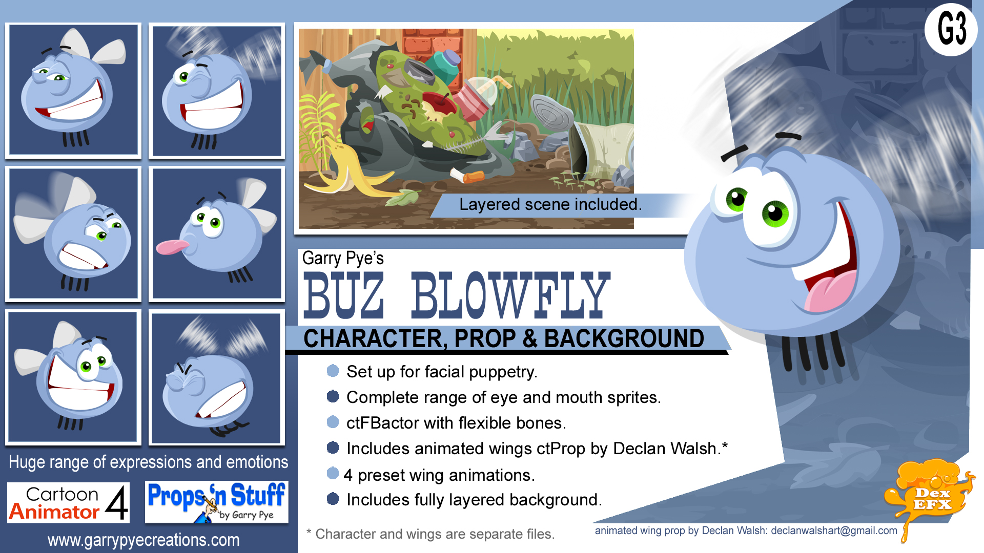 Buz Blowfly - Cartoon Animator/Actor - Reallusion Content Store