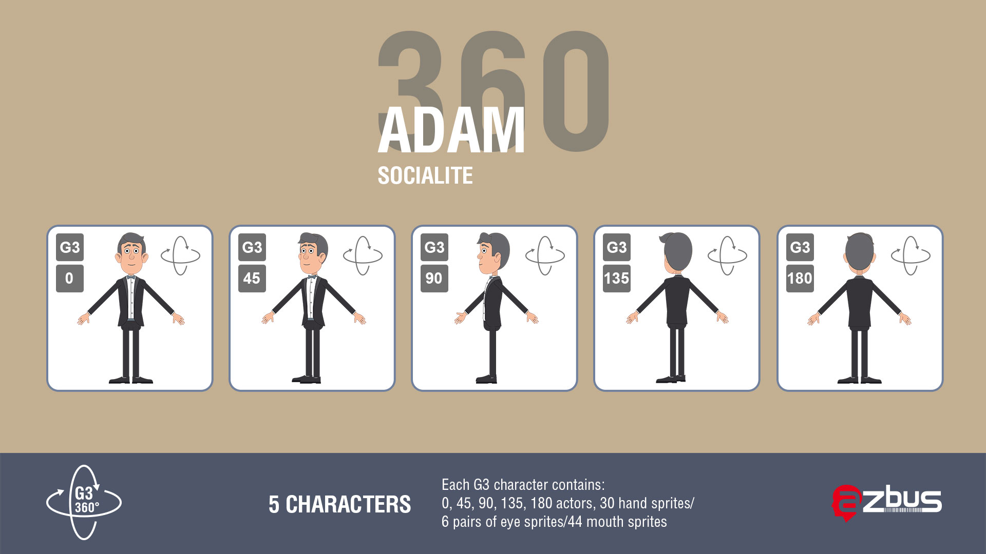 Adam Socialite - Cartoon Animator/Actor - Reallusion Content Store