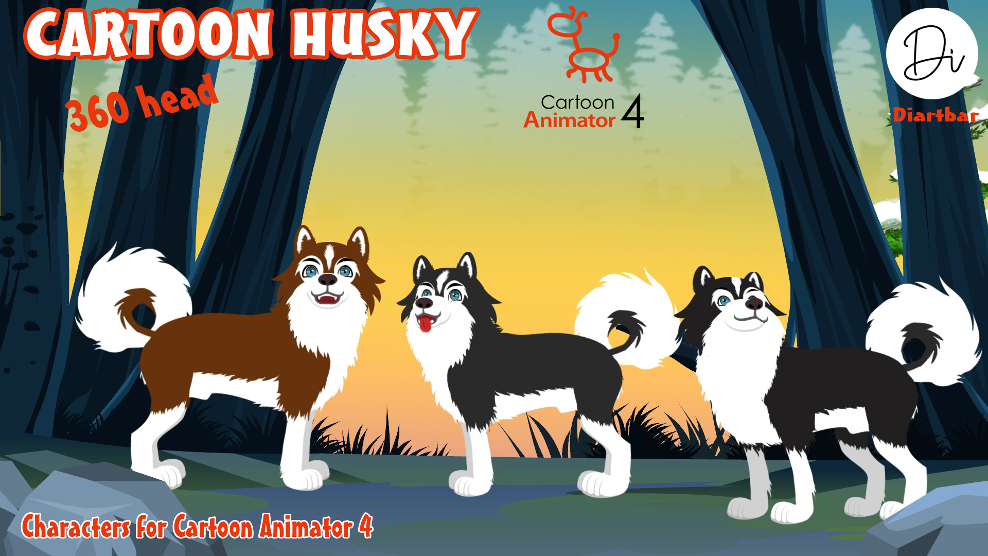 Cartoon Husky - Cartoon Animator/Actor - Reallusion Content Store