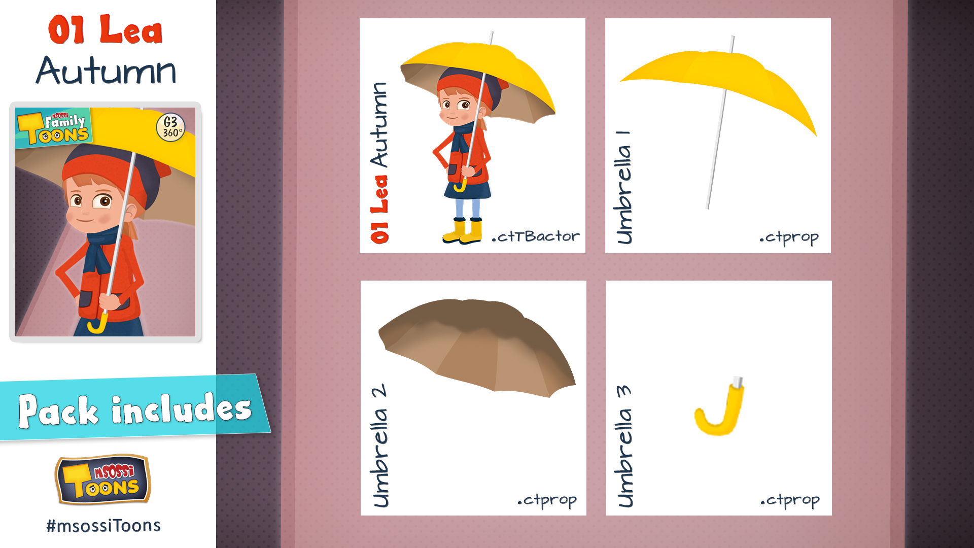 01 Lea Autumn - Cartoon Animator/Actor - Reallusion Content Store