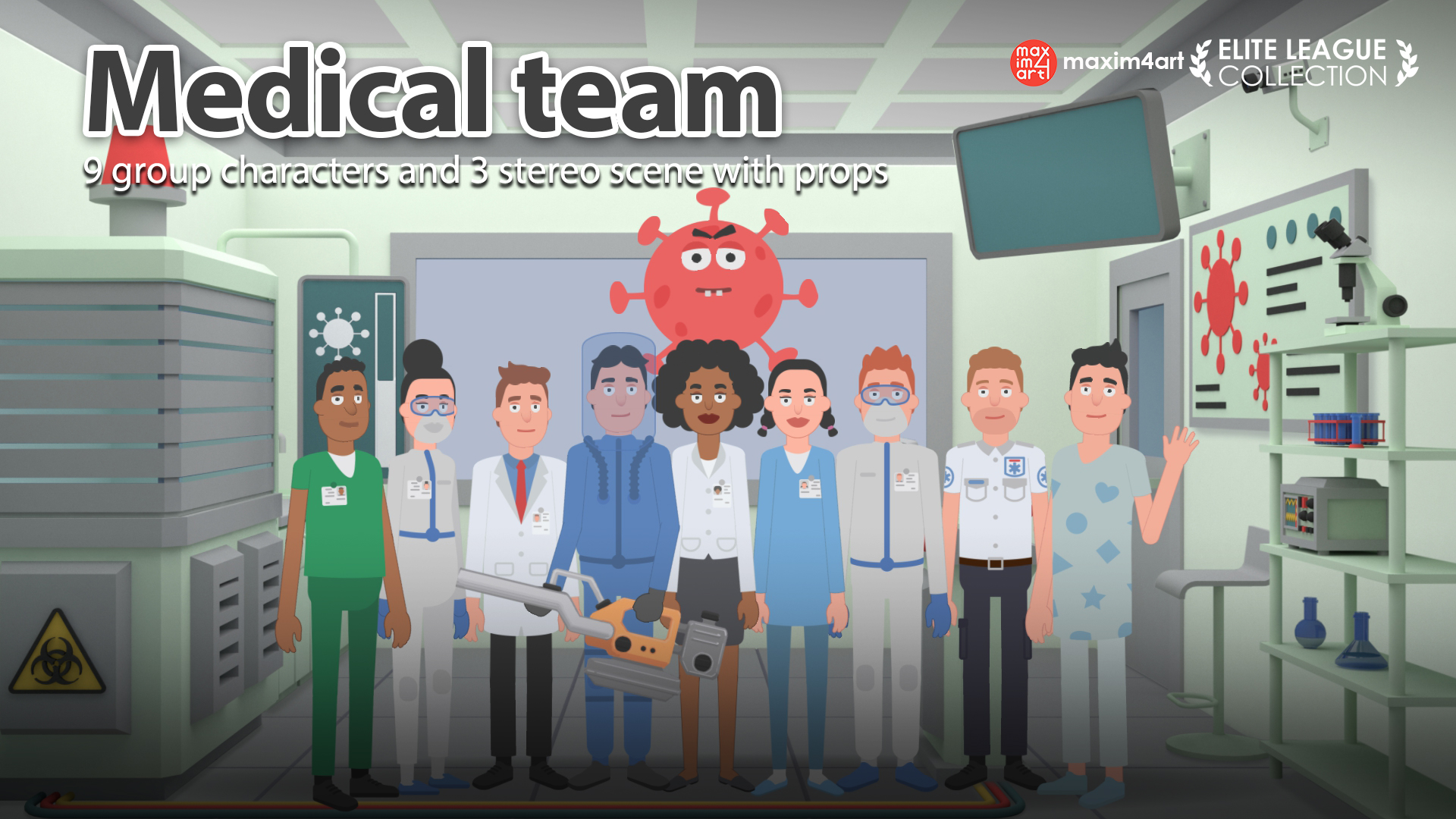 Medical team - Cartoon Animator/Actor - Reallusion Content Store
