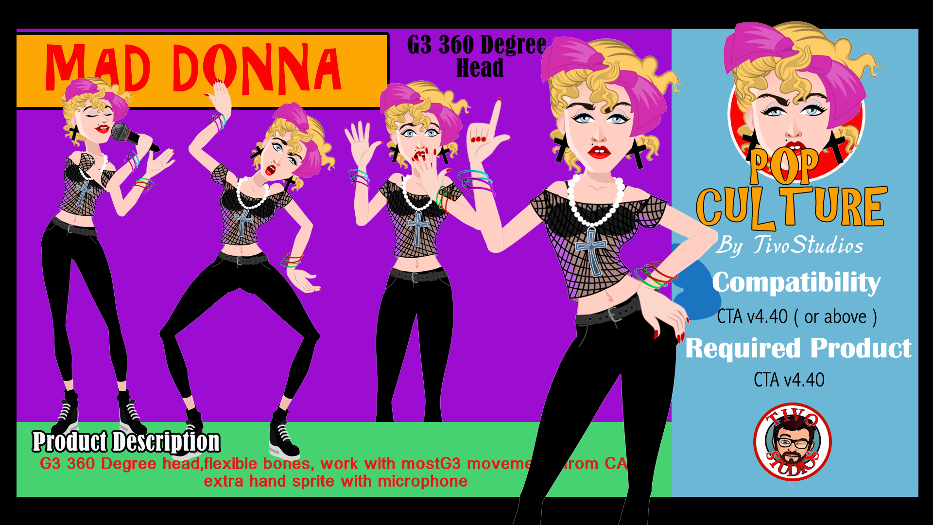 Mad Donna - Cartoon Animator/Actor - Reallusion Content Store