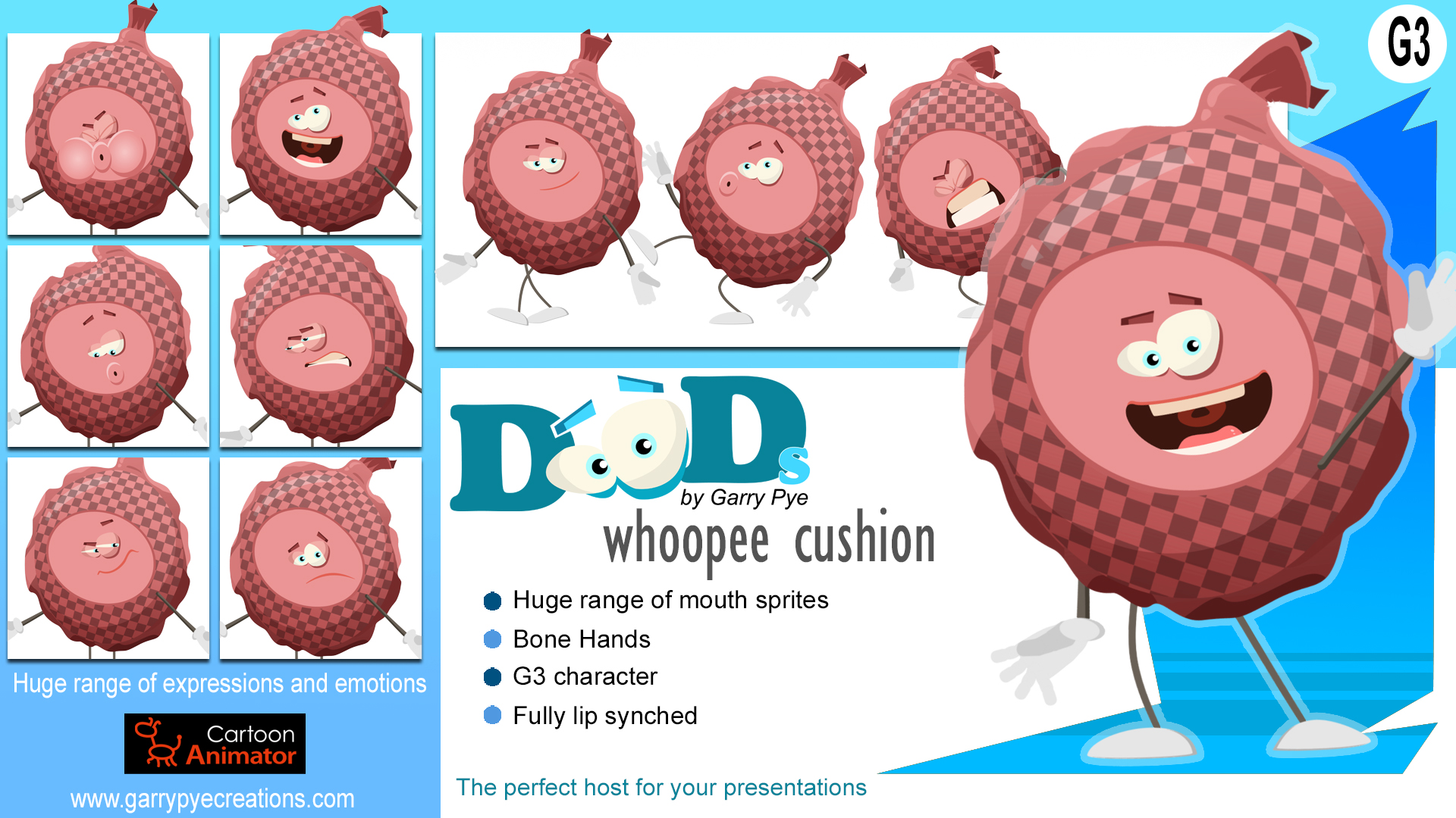 Doods - Whoopee Cushion - Cartoon Animator/Actor - Reallusion Content Store