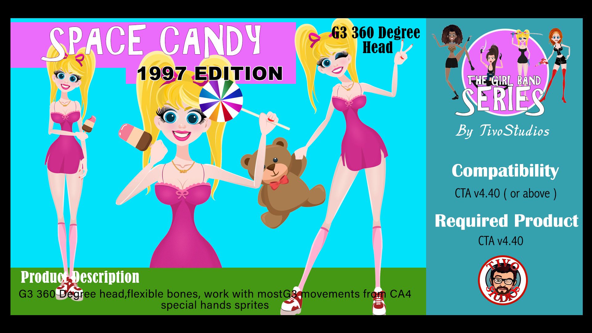 Space Candy 1997 - Cartoon Animator/Actor - Reallusion Content Store